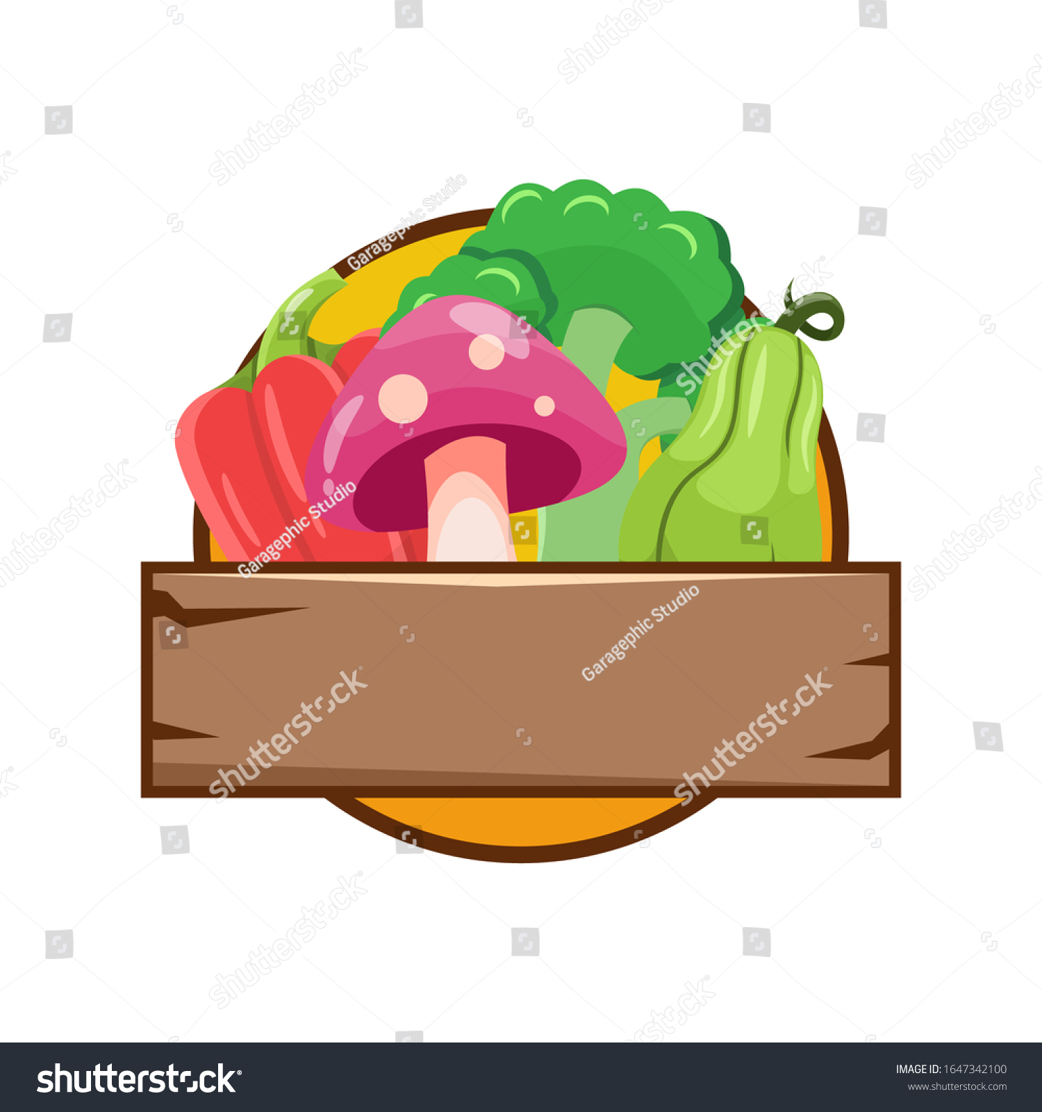 Fresh Vegetable Cartoon Vector Design Stock Vector (Royalty Free ...