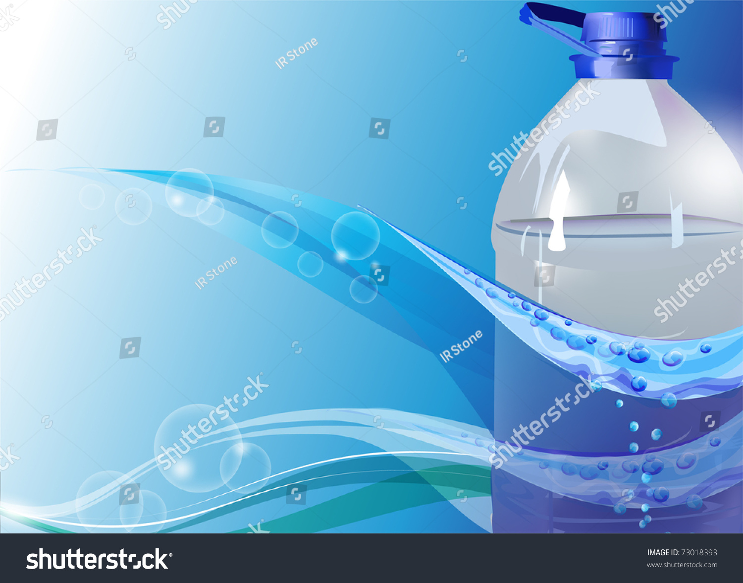 Fresh Water Background Stock Vector (Royalty Free) 73018393 | Shutterstock