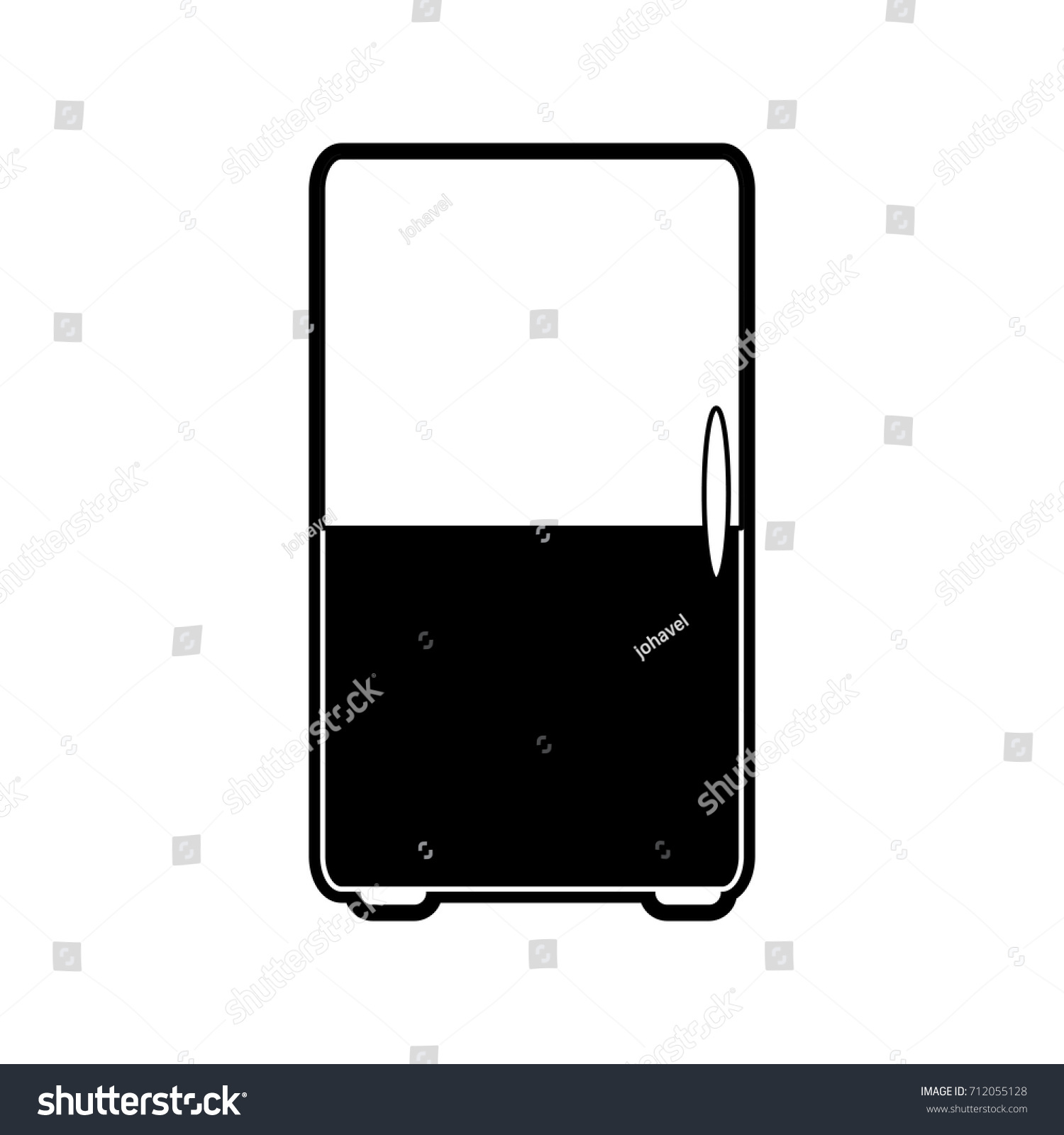Fridge Vector Illustration Stock Vector (Royalty Free) 712055128 ...