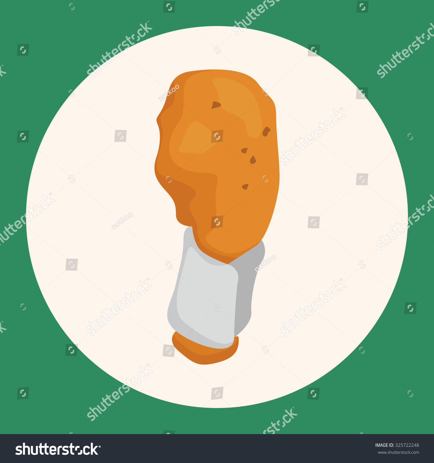 Fried Foods Theme Chicken Elements Stock Vector (Royalty Free ...