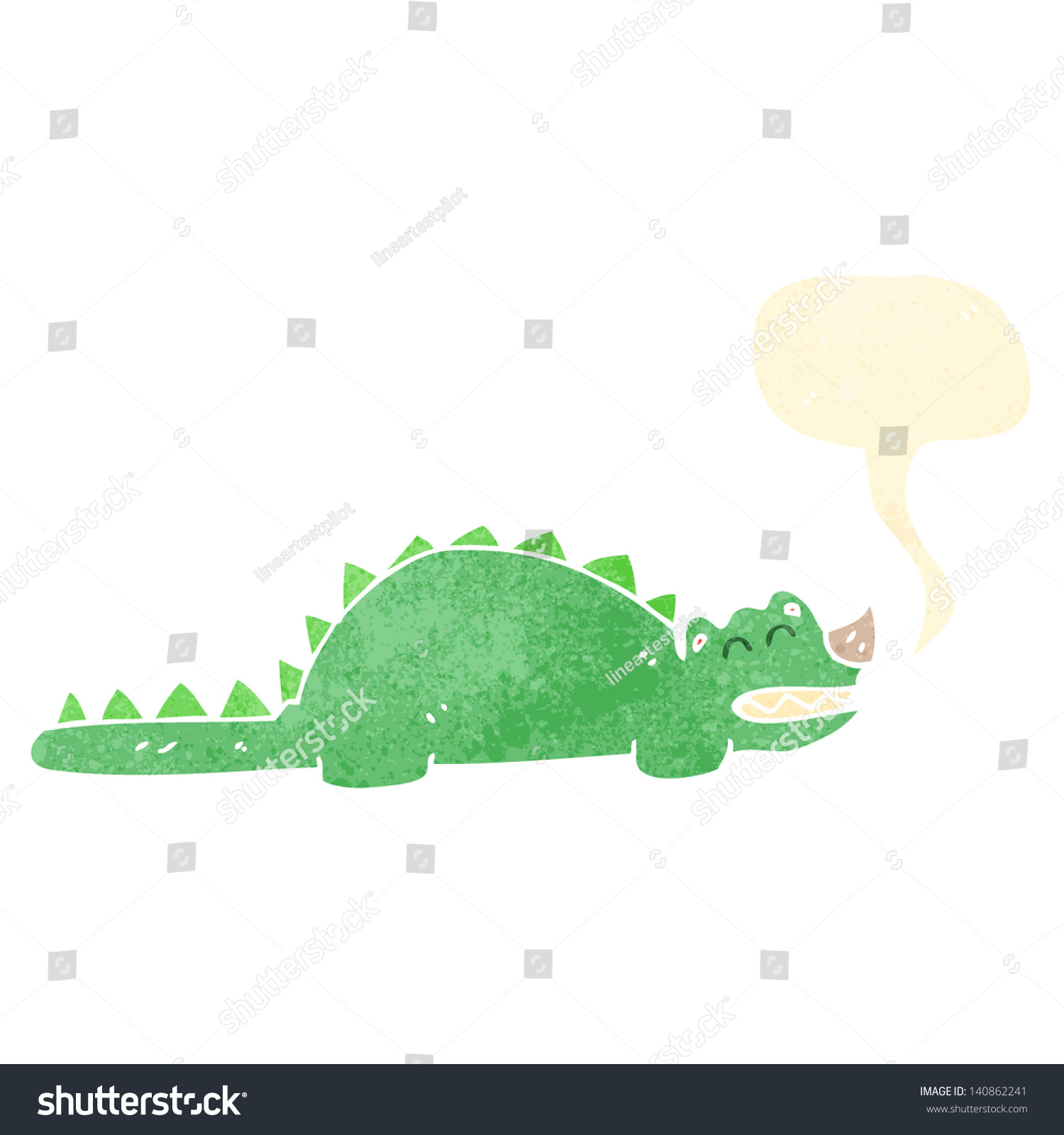 Friendly Dinosaur Cartoon Character Stock Vector (Royalty Free ...