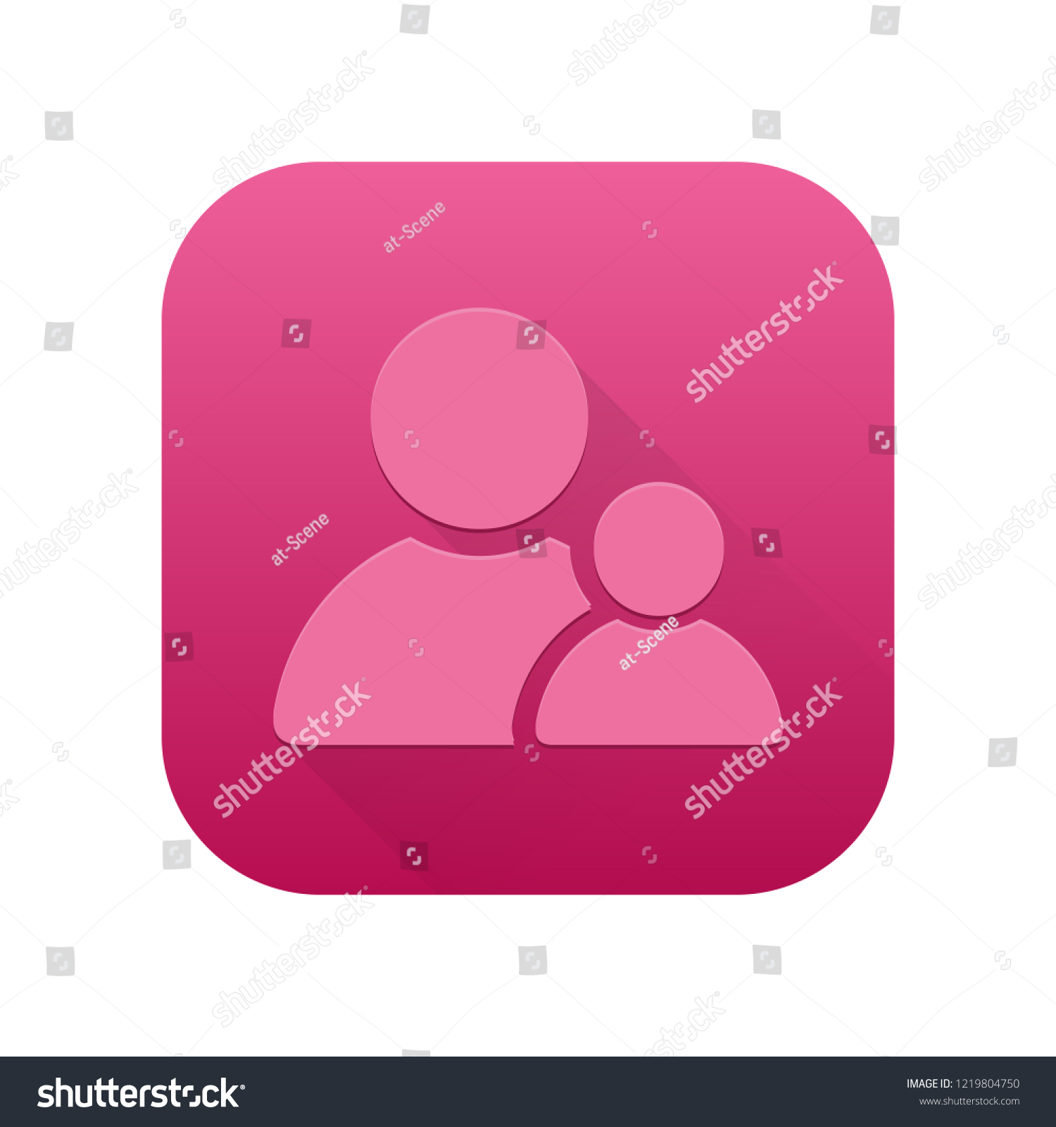 Friends App Icon Stock Vector (Royalty Free) 1219804750