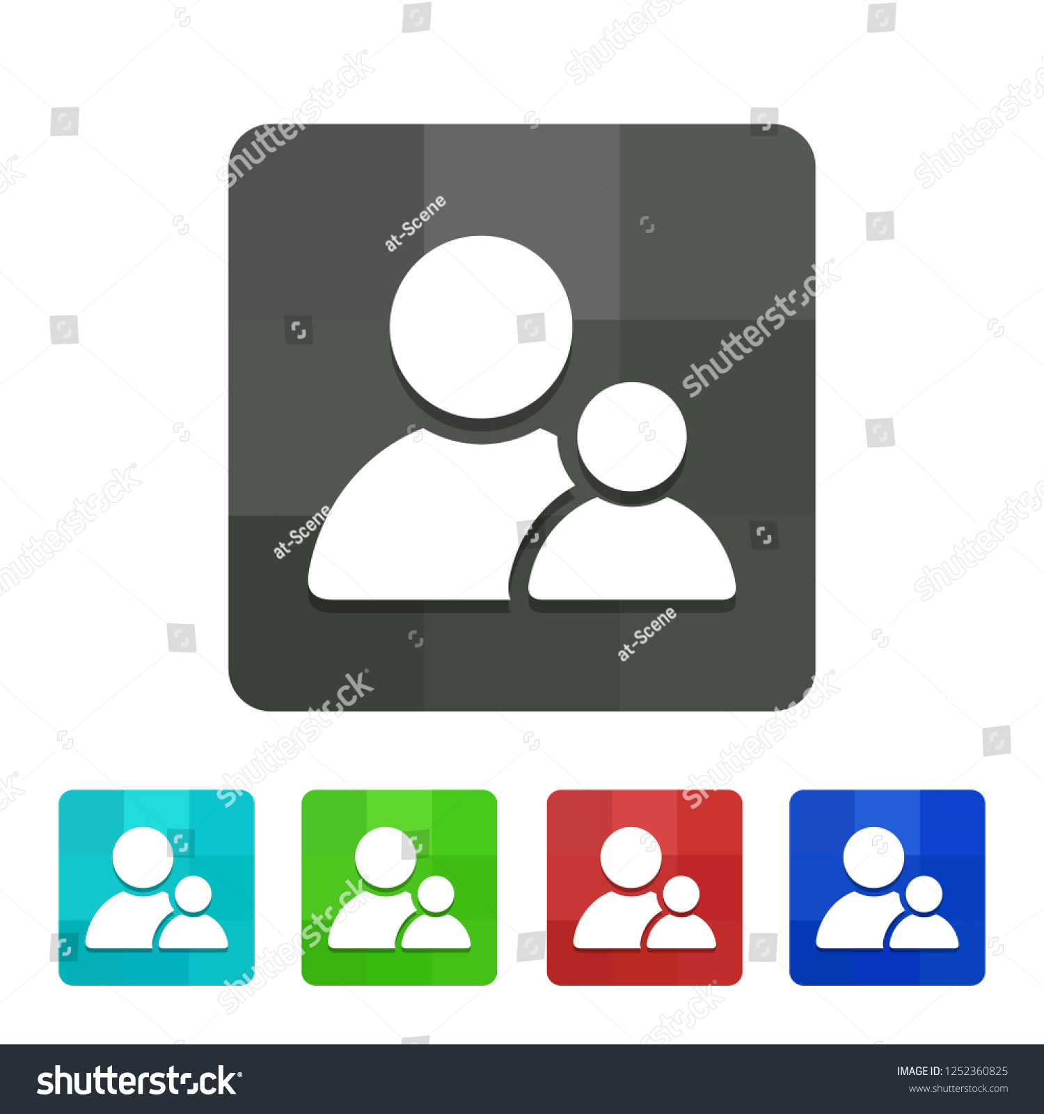 Friends App Icon Stock Vector (Royalty Free) 1252360825 | Shutterstock