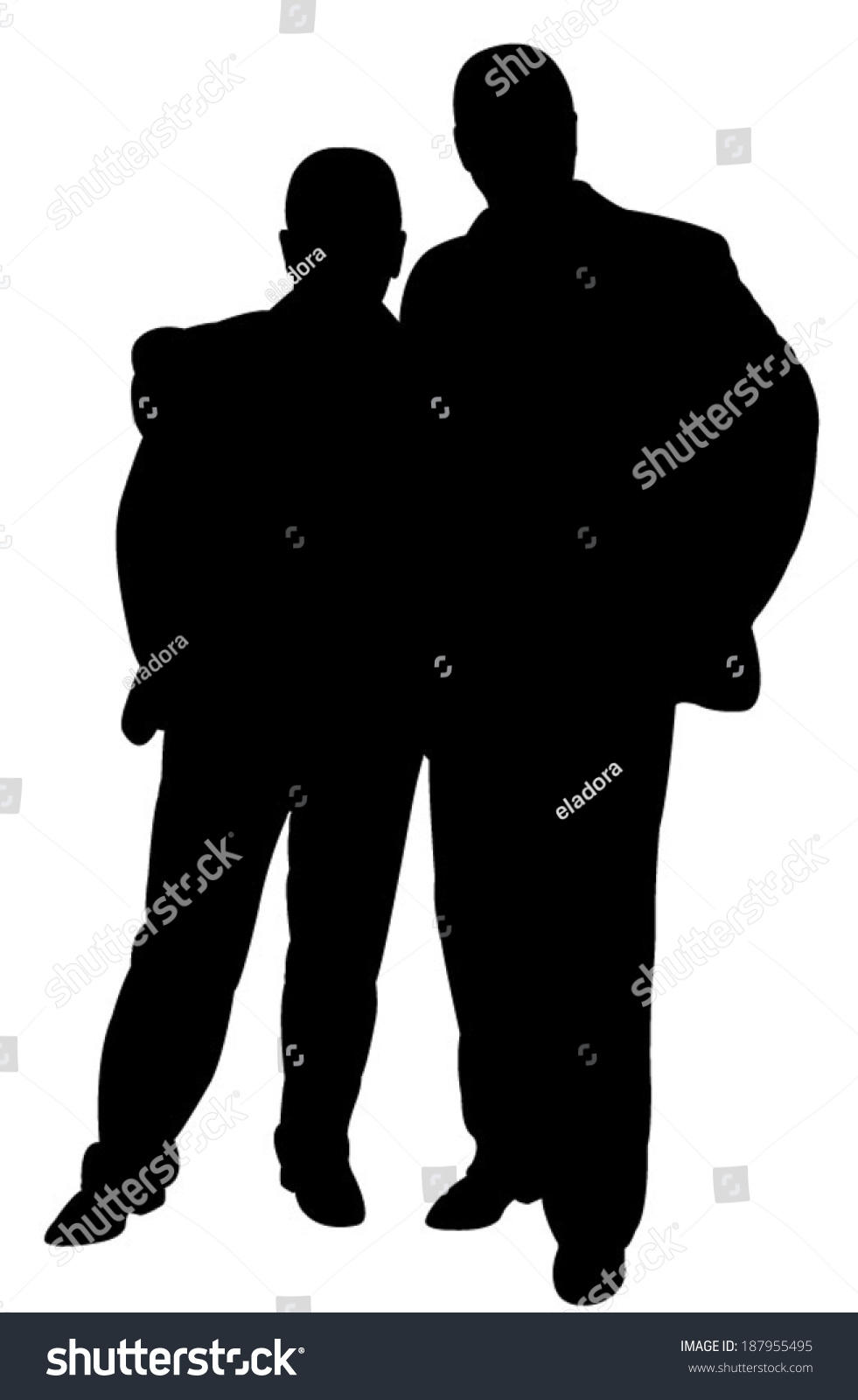 Friends Silhouette Vector Stock Vector (Royalty Free) 187955495