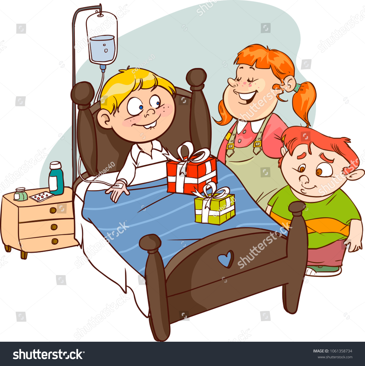 Friends visiting hospital Images, Stock Photos & Vectors | Shutterstock