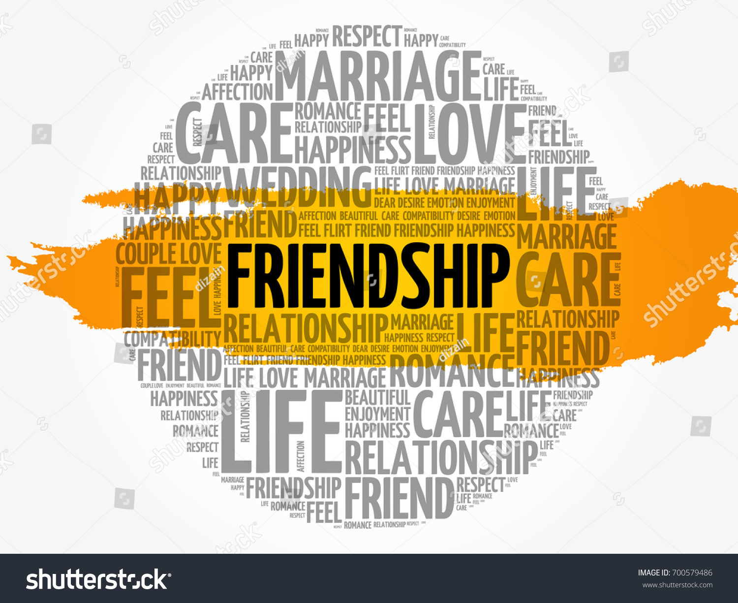 Friendship Circle Word Cloud Collage Concept Stock Vector (Royalty Free ...