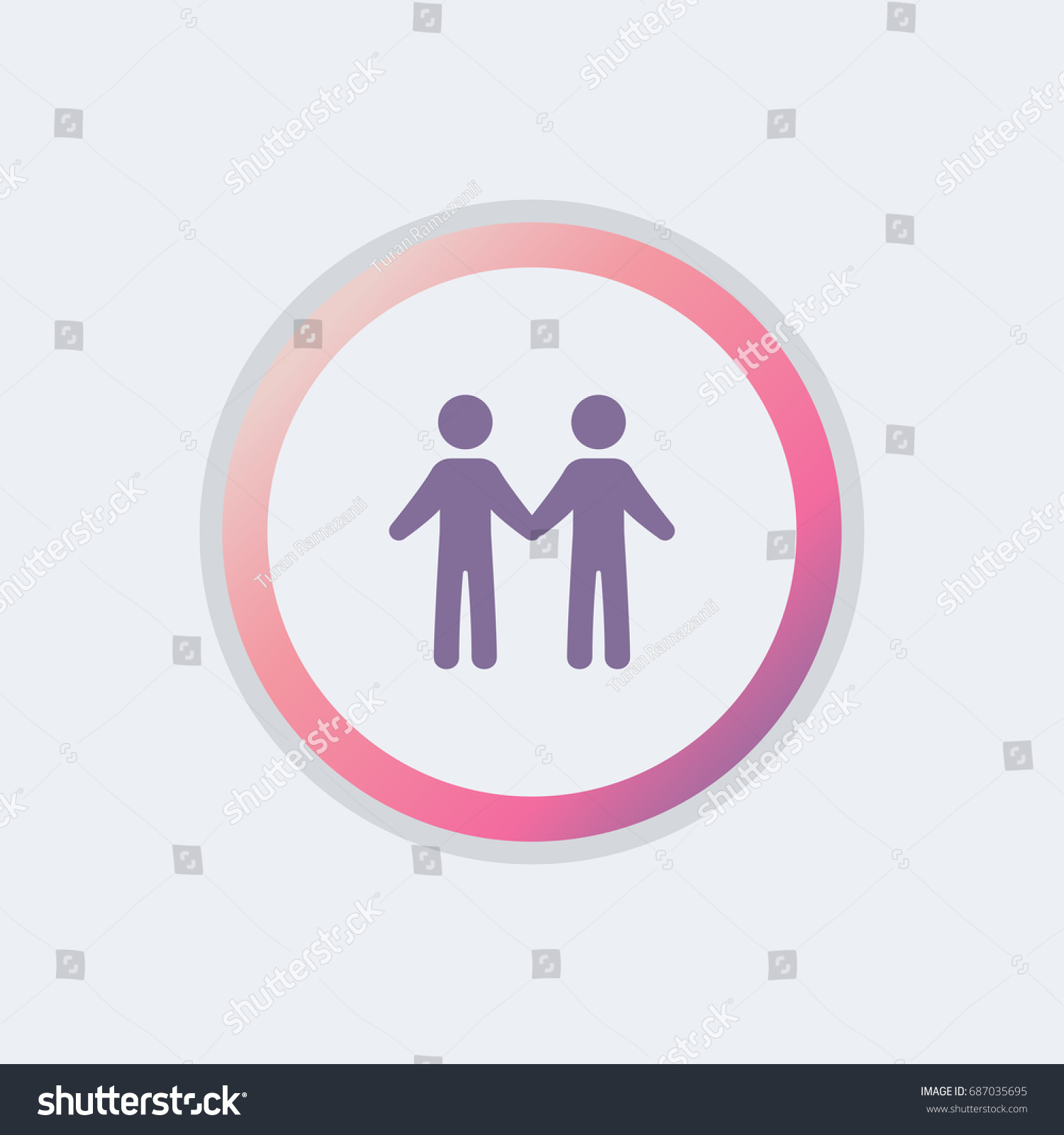 Friendship Icon Stock Vector (Royalty Free) 687035695 | Shutterstock