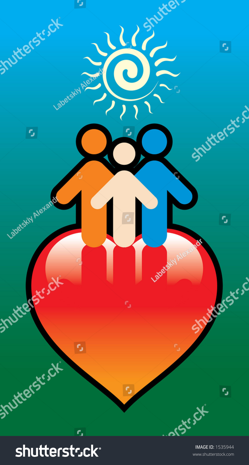 Friendship Symbol Stock Vector Illustration 1535944 : Shutterstock