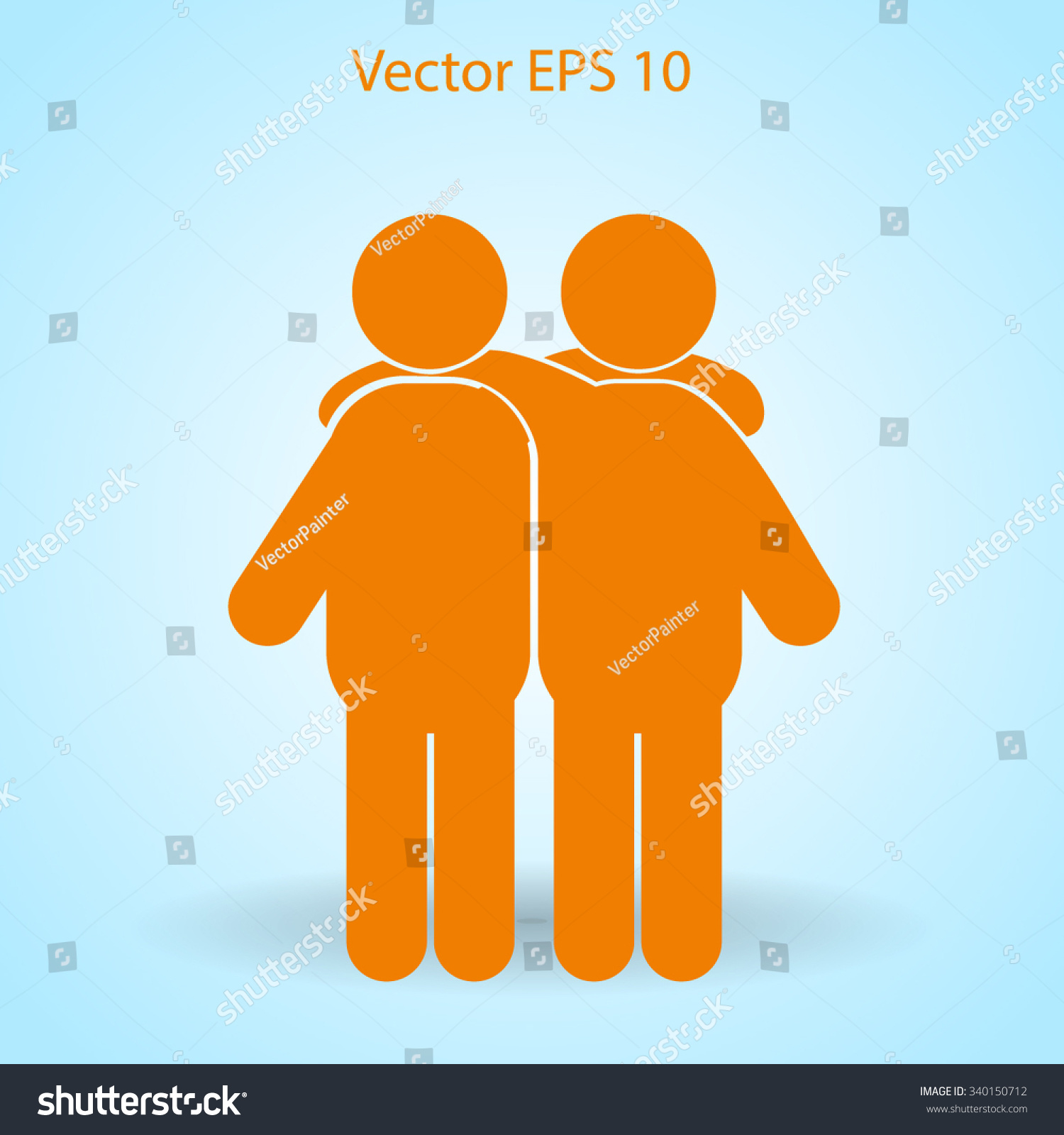 Friendship Vector Icon - 340150712 : Shutterstock