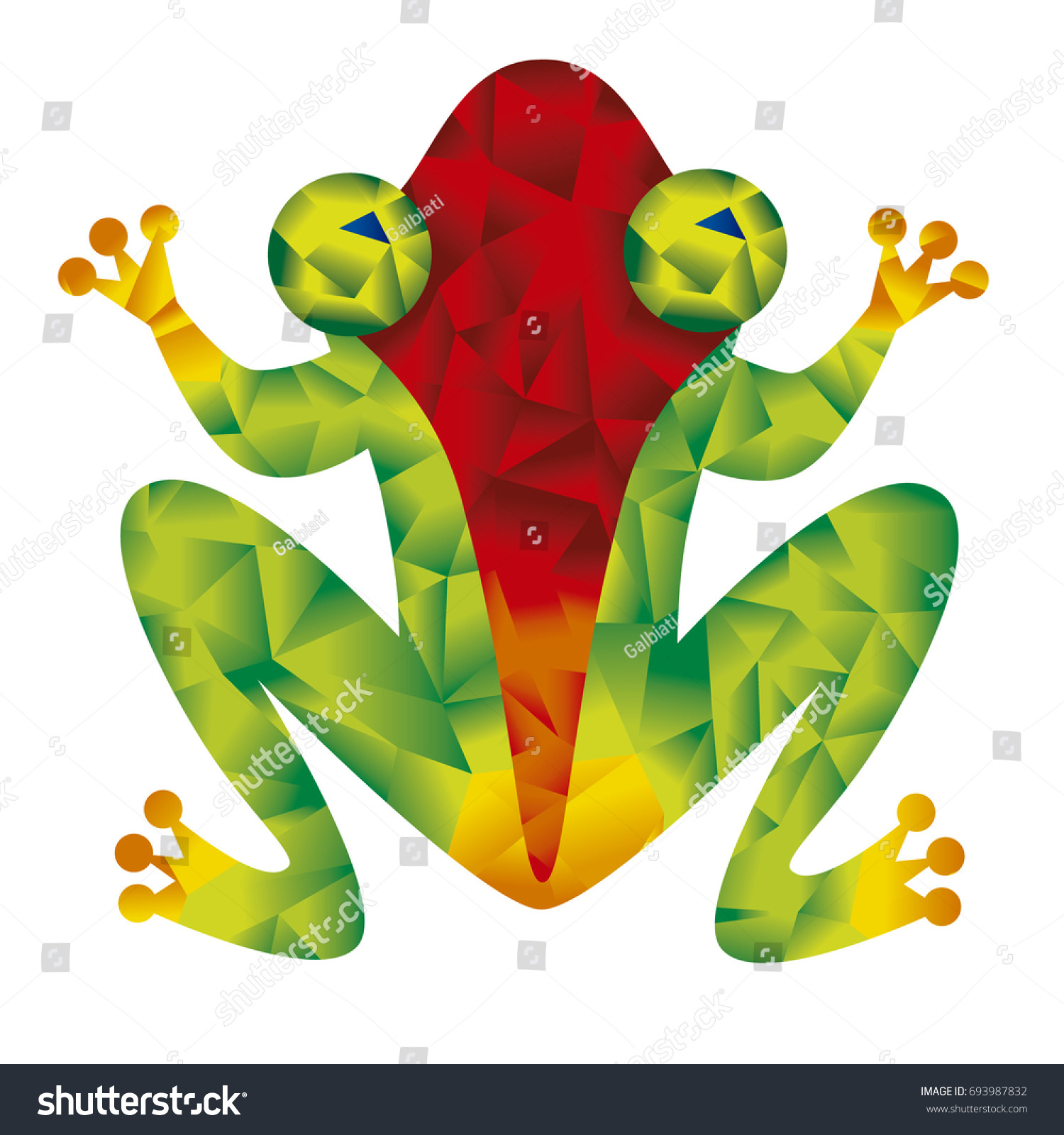 Frog Stock Vector (Royalty Free) 693987832 | Shutterstock
