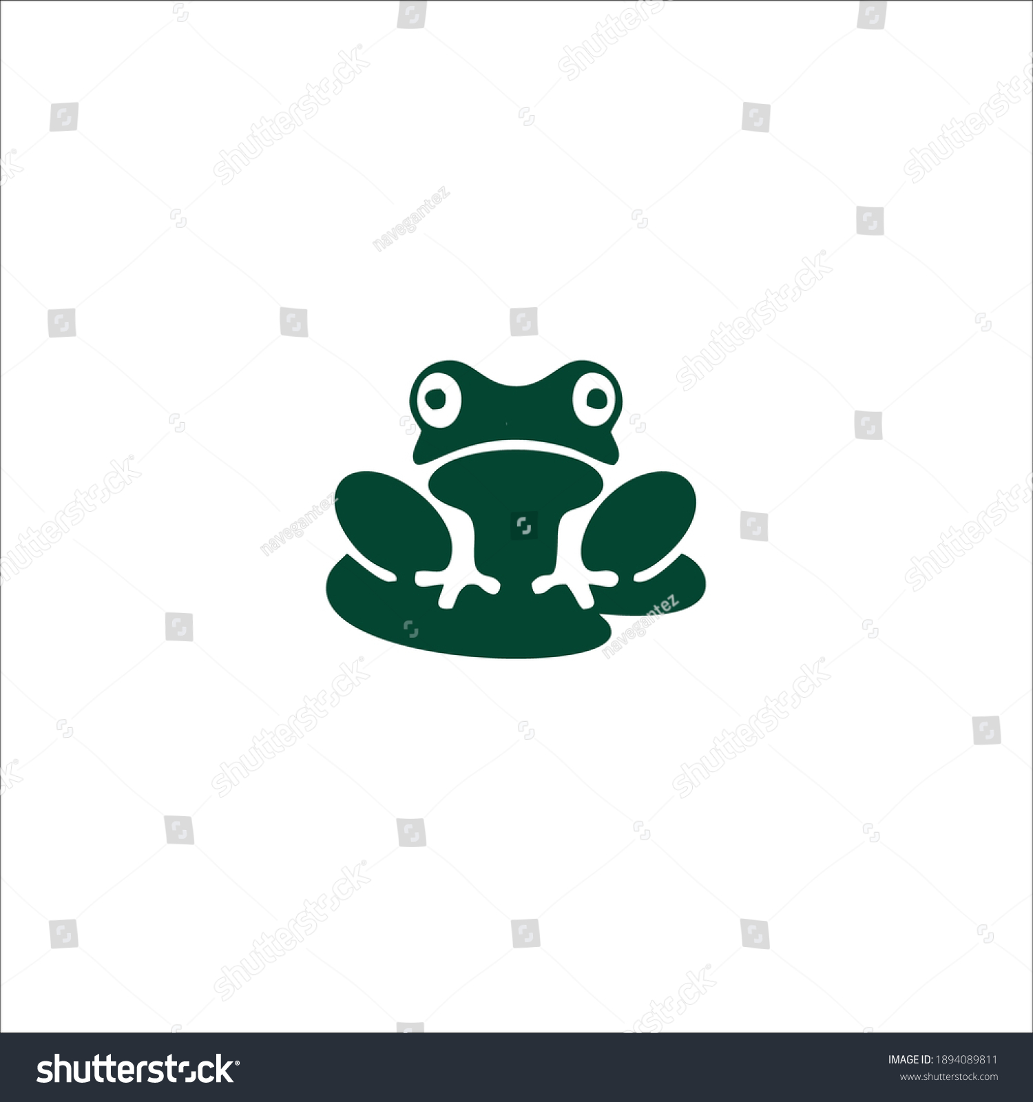 Logotipo de símbolo de la rana.: vector de stock (libre de regalías ...