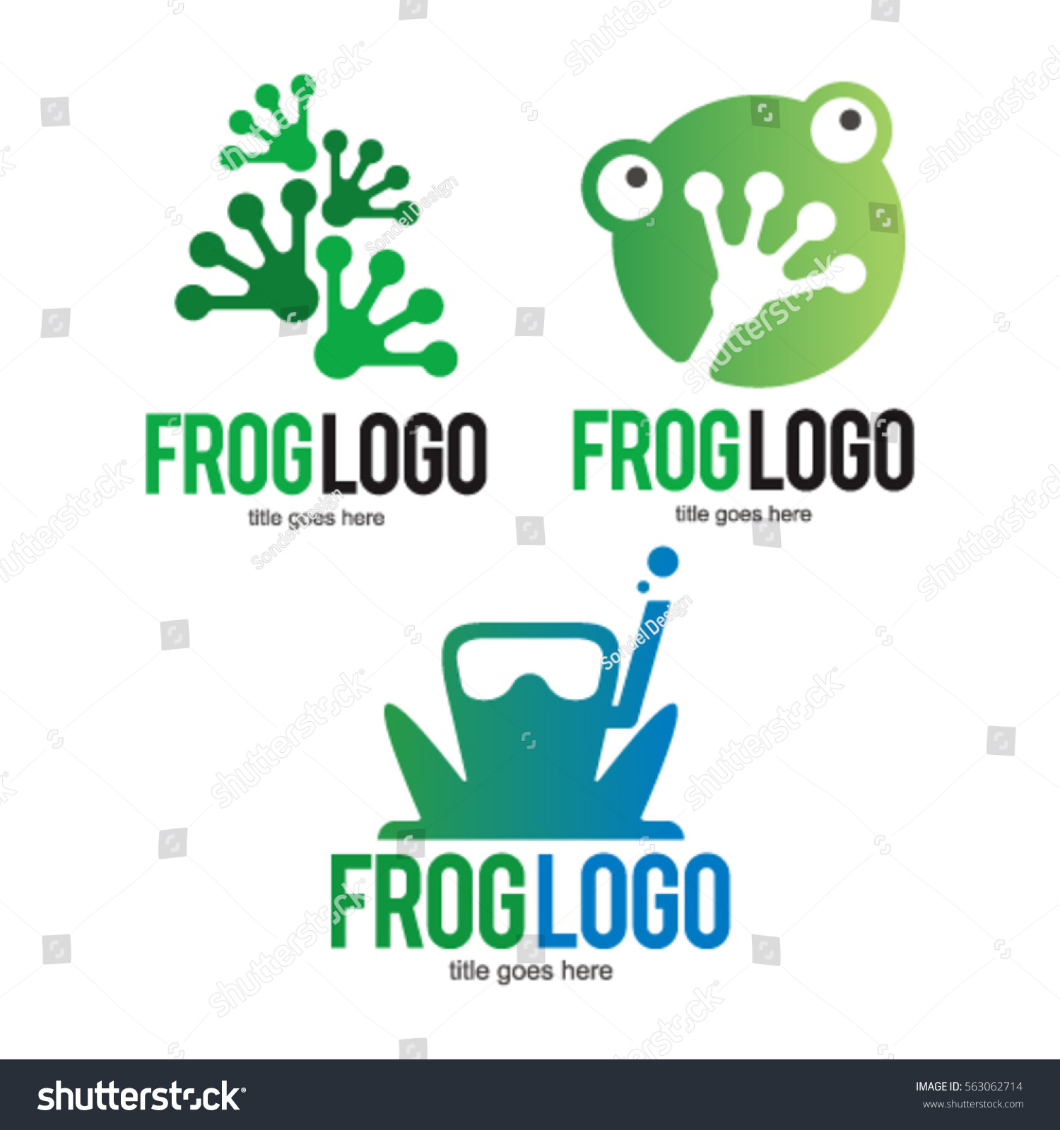 Frog Toad Logo Icon Symbol Template Stock Vector (Royalty Free) 563062714