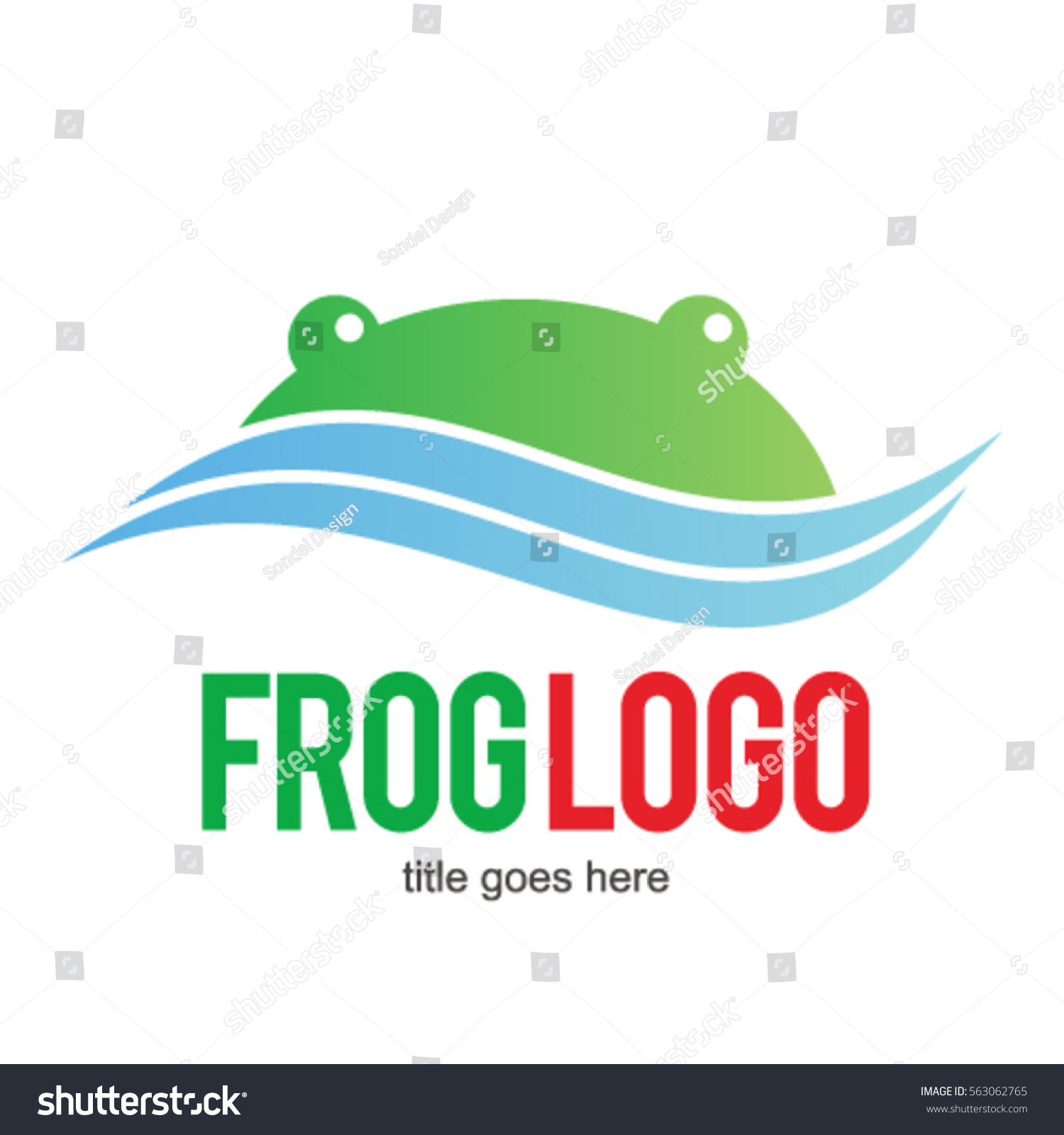 Frog Toad Logo Icon Symbol Template Stok Vektör (Telifsiz) 563062765 ...