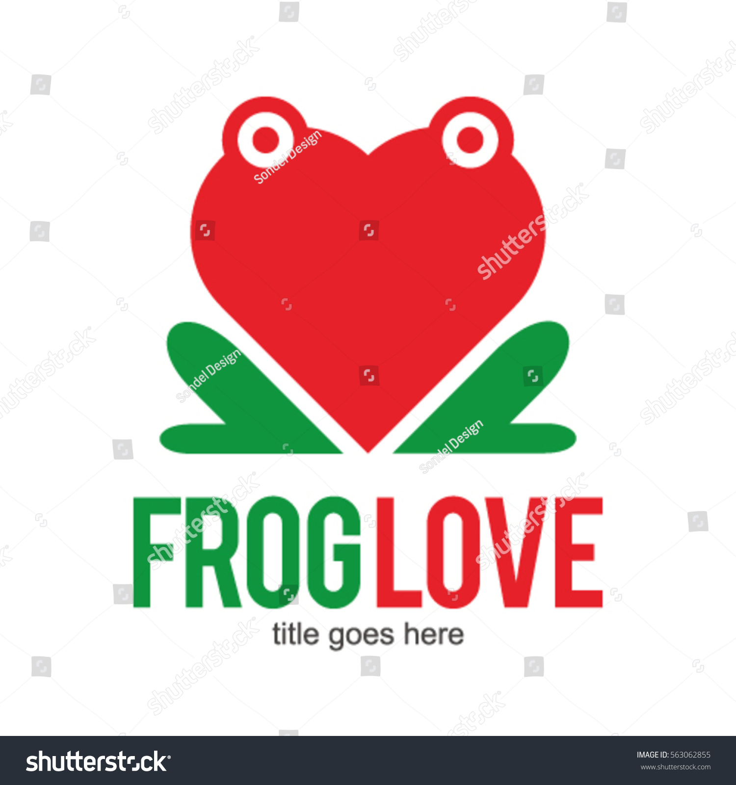 Frog Toad Logo Icon Symbol Template Stock Vector (Royalty Free ...