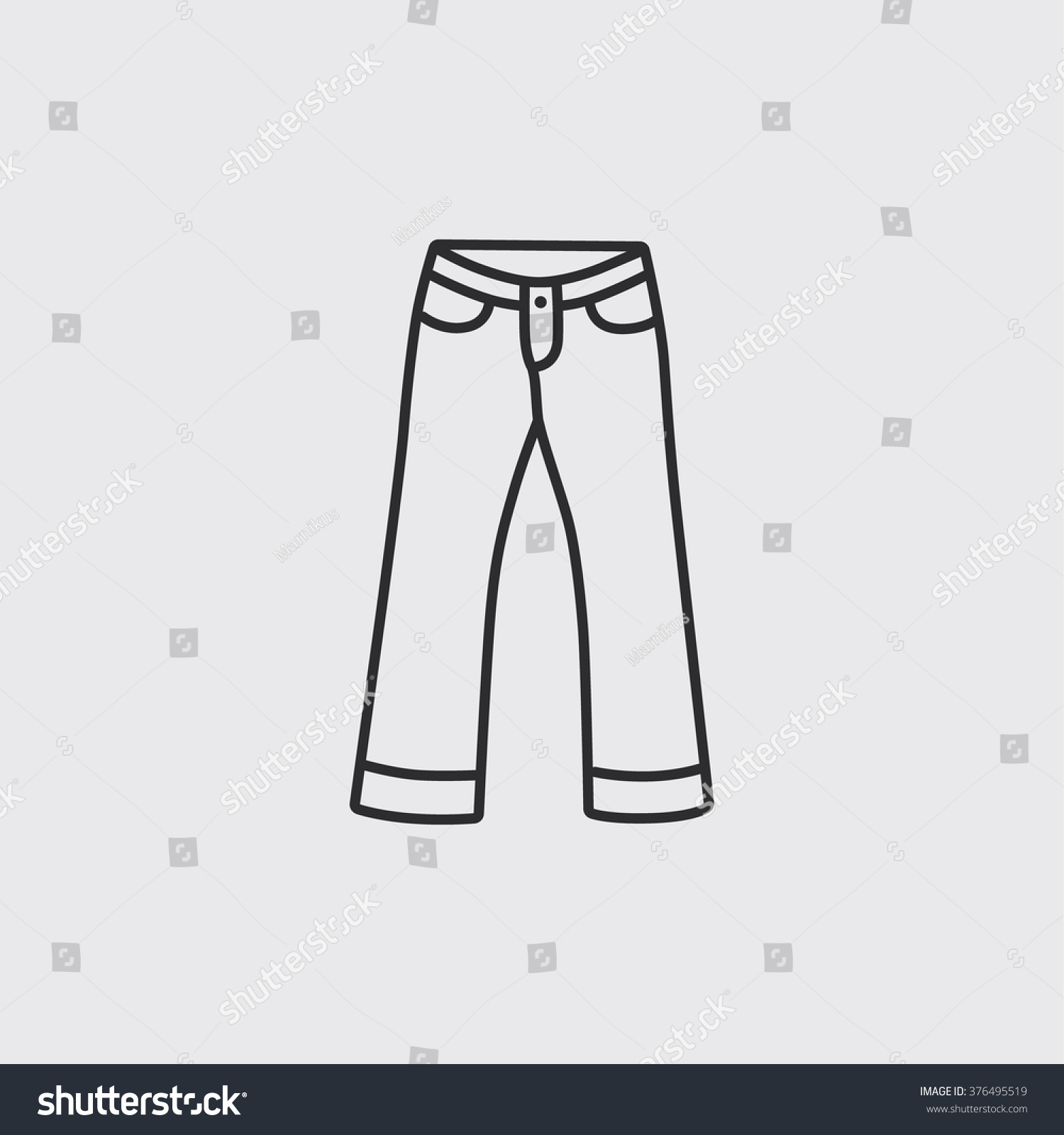 Front Back Side Views Mens Jeans Vector De Stock Libre De Regalías