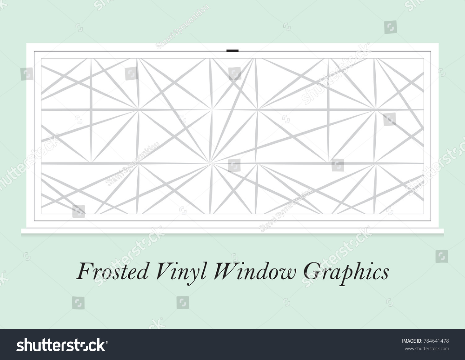 Frosted Vinyl Window Graphics Web Stock Vector (Royalty Free) 784641478