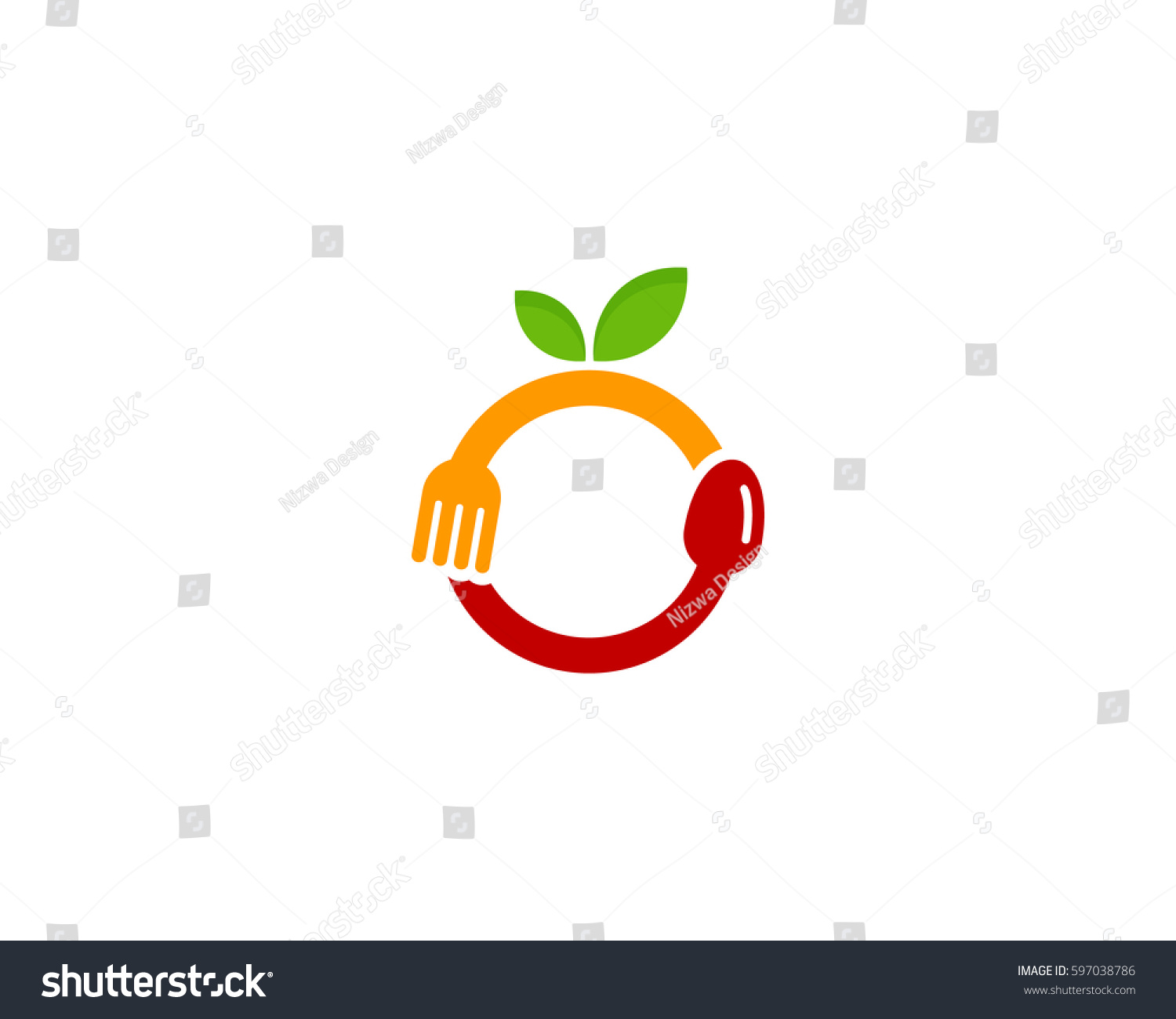 Fruit Food Logo Design Element Stock Vector (Royalty Free) 597038786