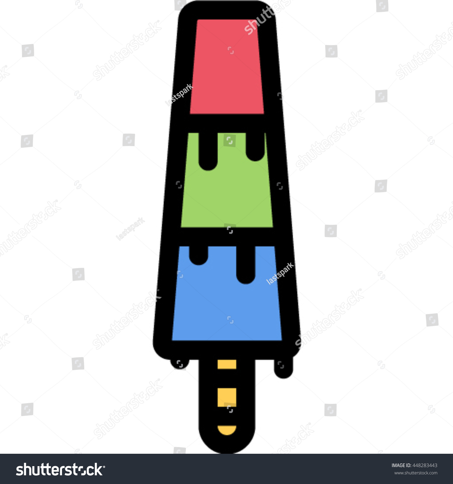Fruit Ice Outline Icon Stock Vector (Royalty Free) 448283443 | Shutterstock
