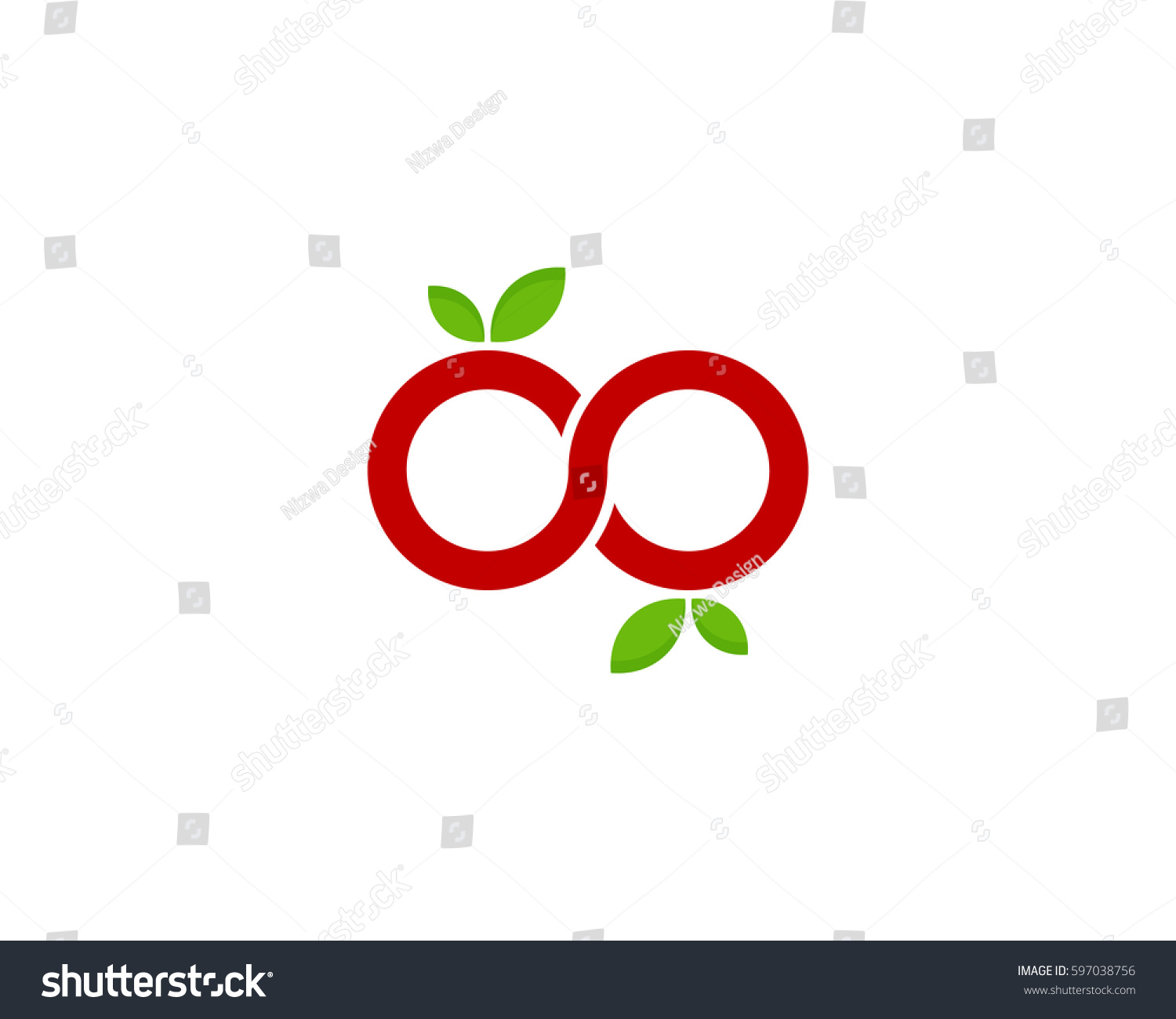 Elemento de diseño de logotipo infinito: vector de stock (libre de ...