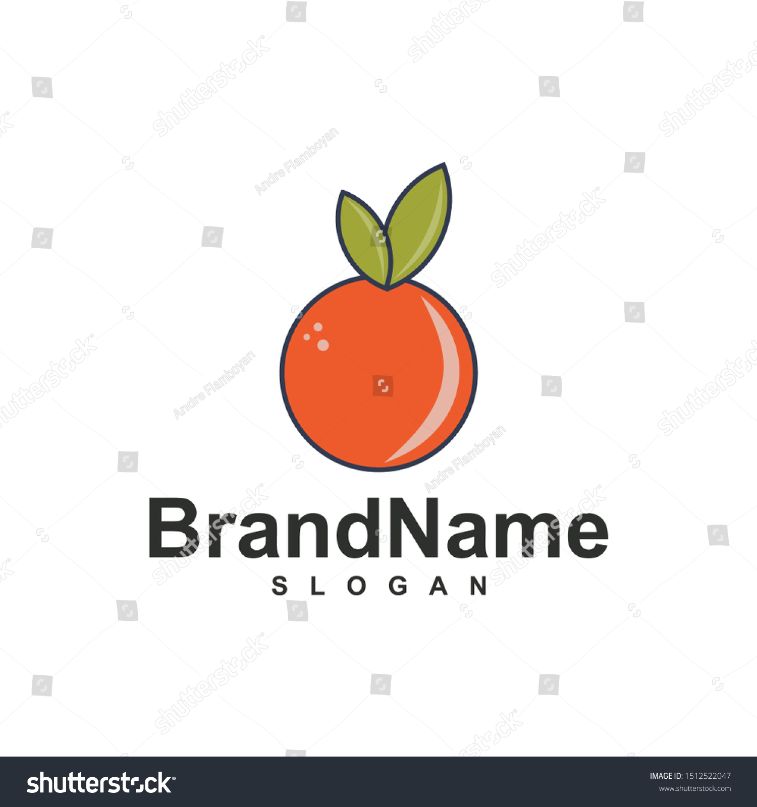 Fruit Logo Template Design Conceptvector Illustration Stock Vector ...