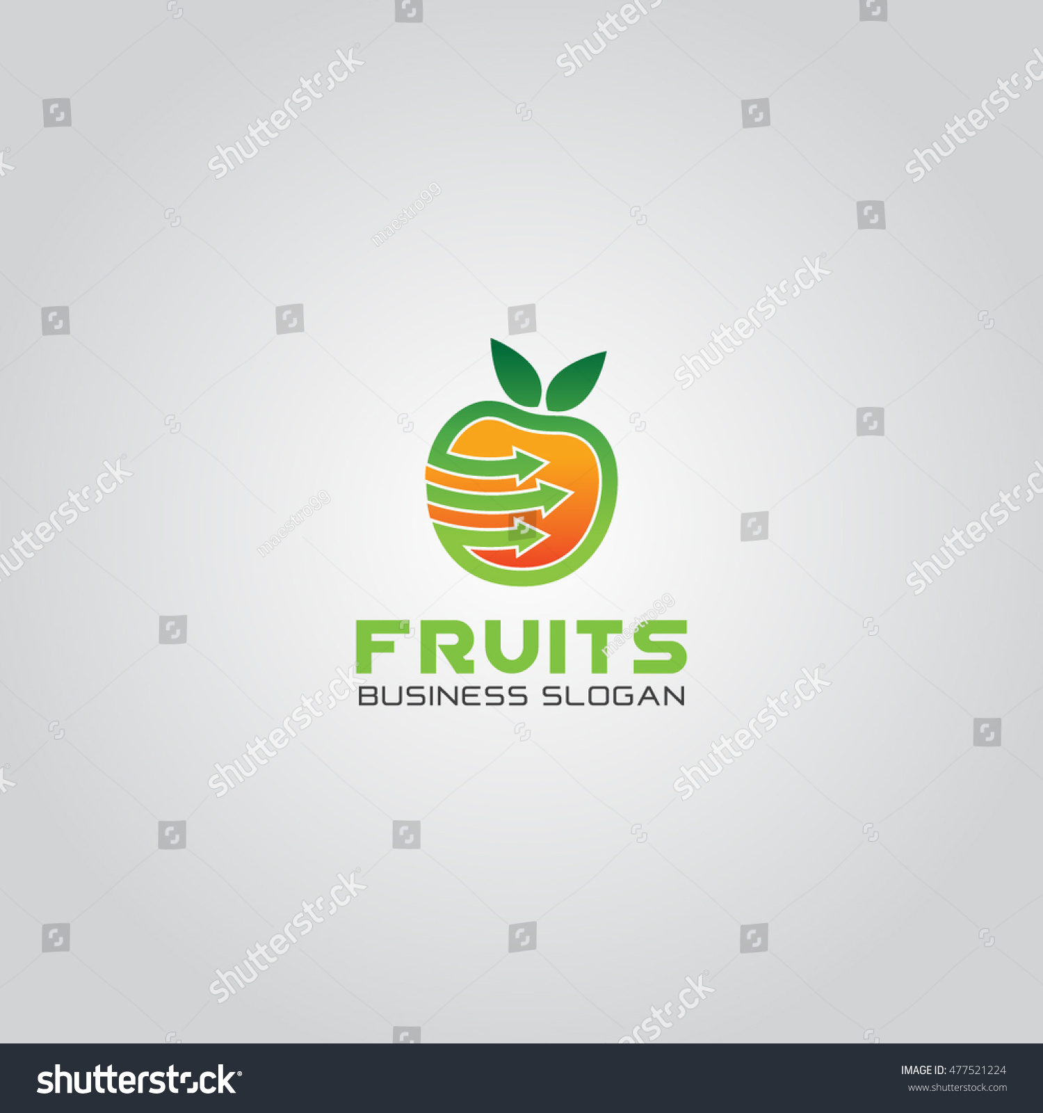 Fruit Marketing Logo Stock Vector (Royalty Free) 477521224