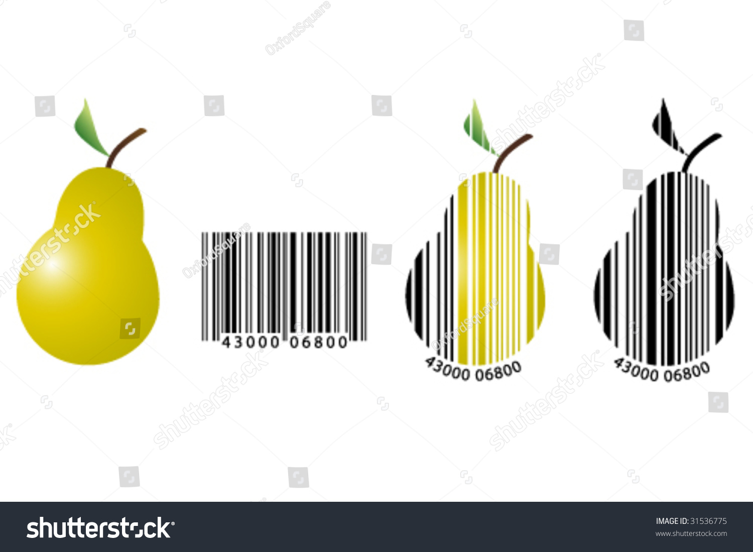 Fruits Barcode Stock Vector (Royalty Free) 31536775