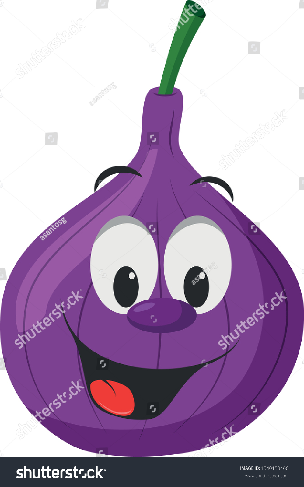 Fruits Characters Collection Vector Illustration Funny เวกเตอร์สต็อก
