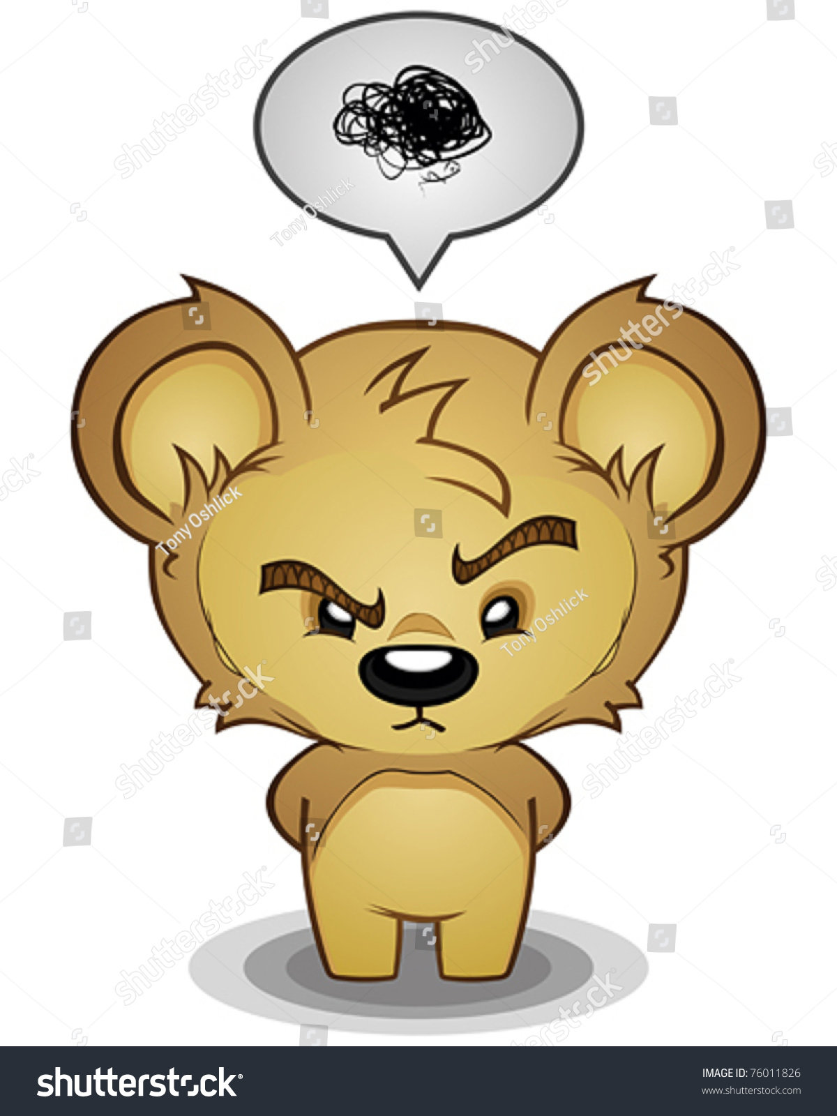 Frustrated Bear Cartoon Character Stock Vector (Royalty Free) 76011826 ...