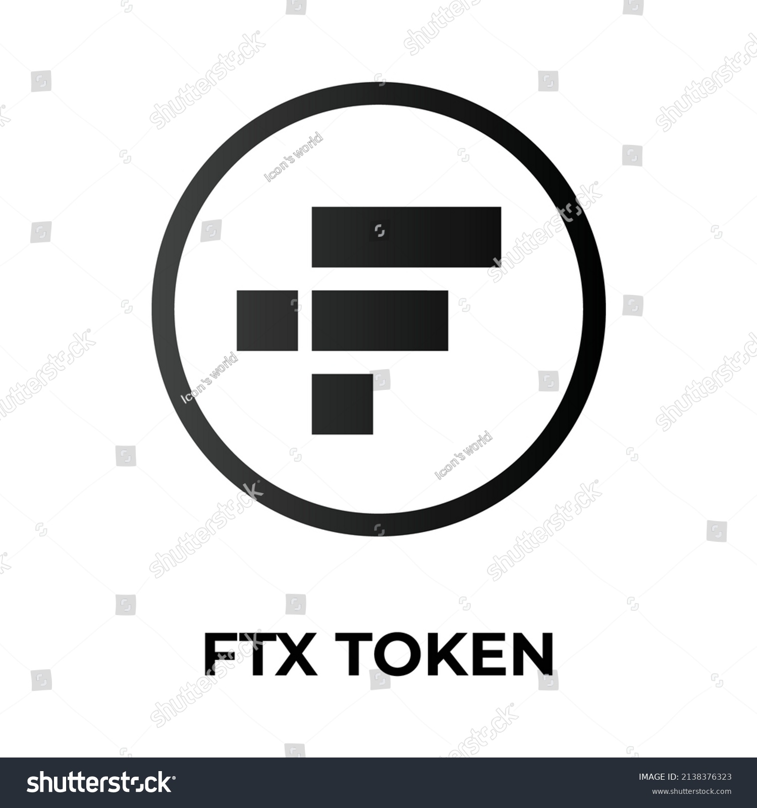 Ftx Token Cryptocurrency Icon Ftt Token Stock Vector (Royalty Free ...