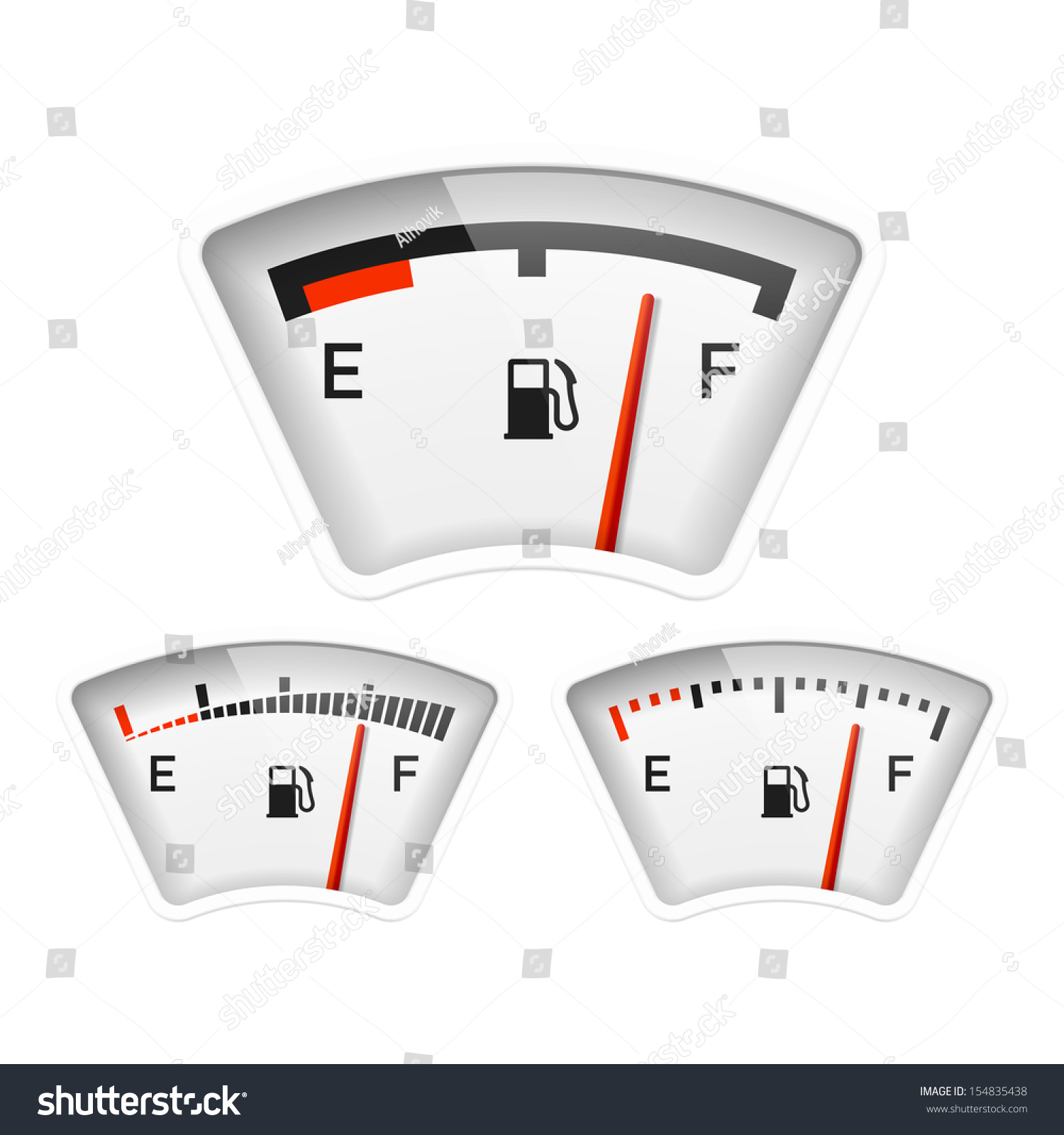 Fuel Gauge Vector 库存矢量图（免版税）154835438 | Shutterstock