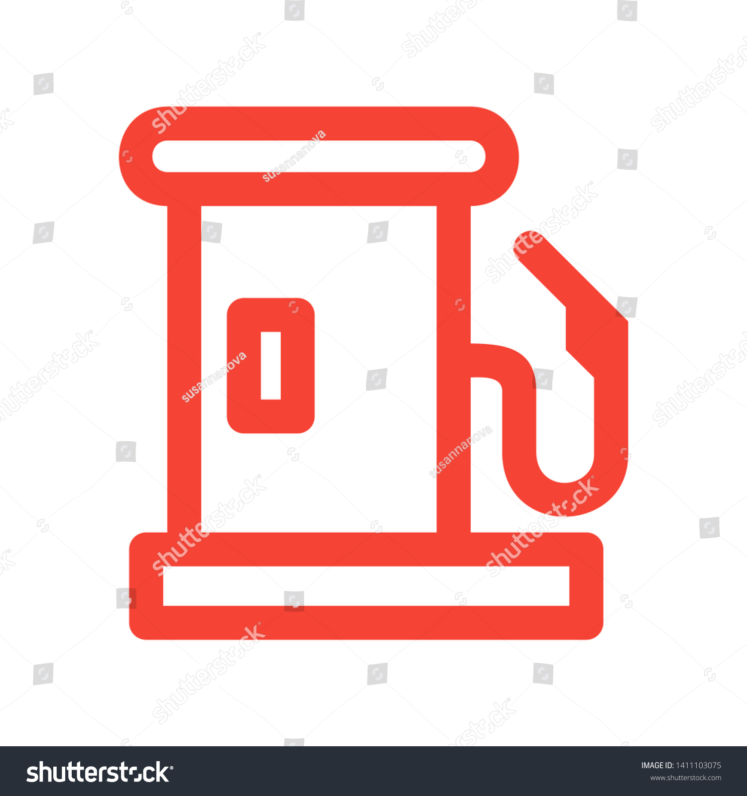 Fuel Icon Vector Simple Flat Symbol Stock Vector (Royalty Free ...