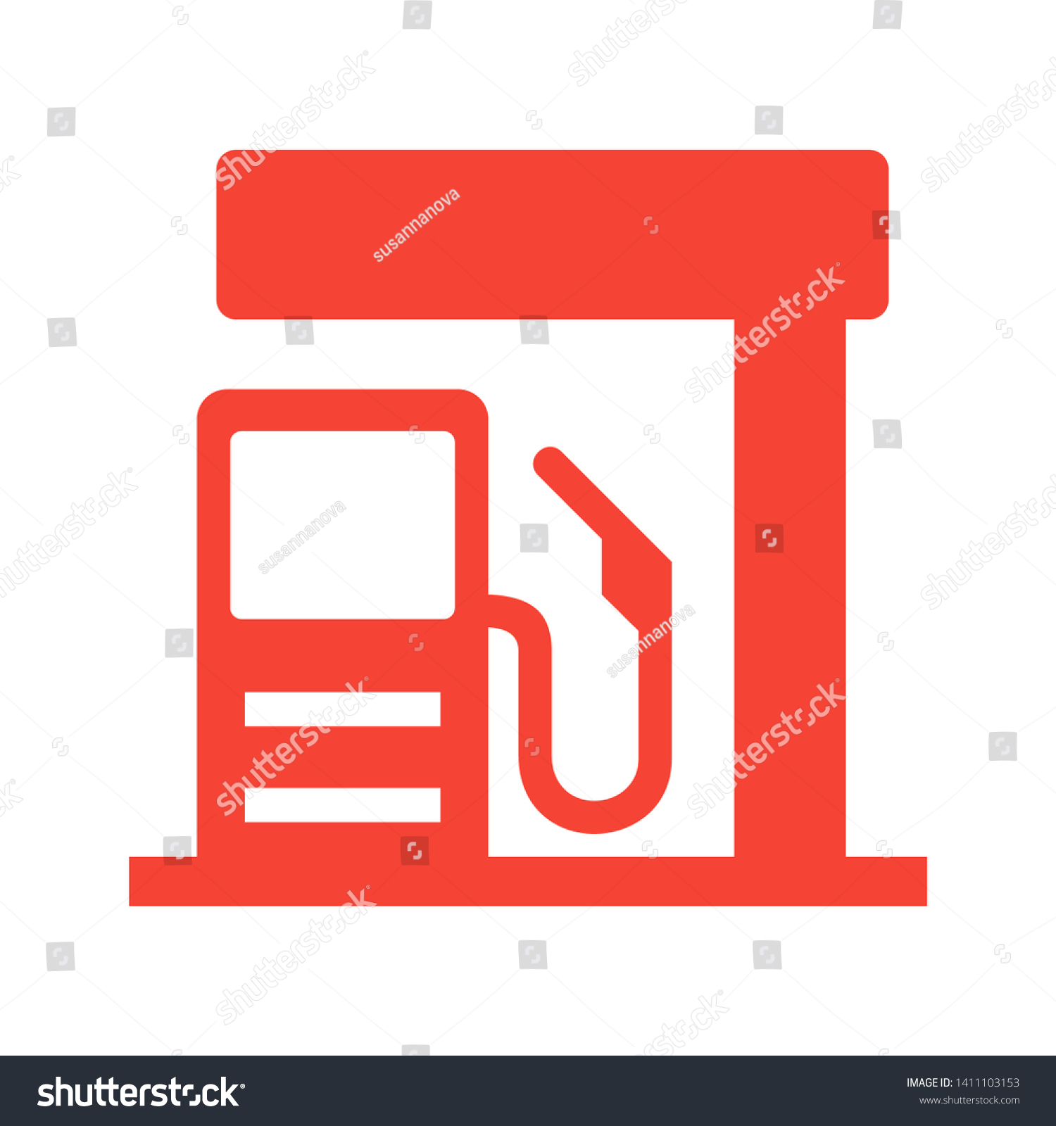 Fuel Icon Vector Simple Flat Symbol Stock Vector (Royalty Free ...