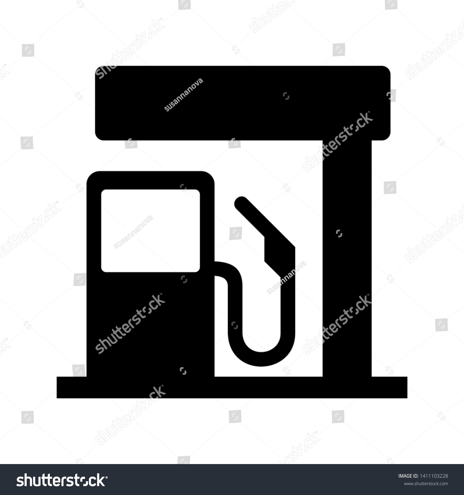 Fuel Icon Vector Simple Flat Symbol Stock Vector (Royalty Free ...
