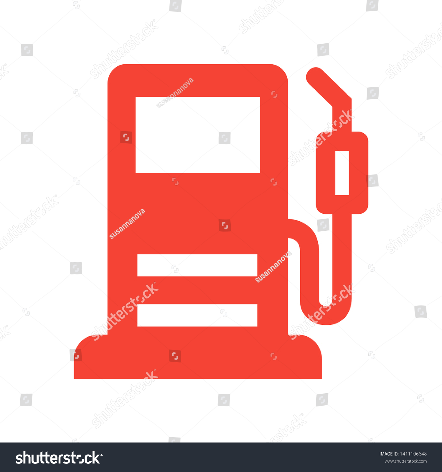Fuel Icon Vector Simple Flat Symbol Stock Vector (Royalty Free ...