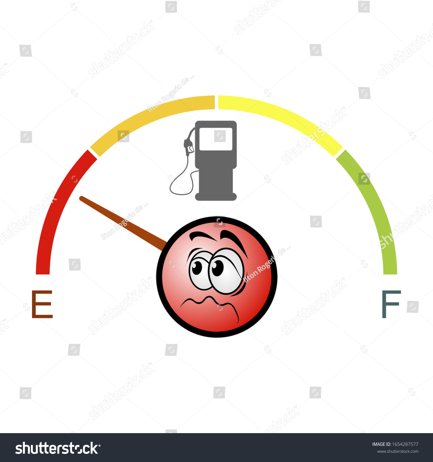 Fuel Marker Drawing Emoticon Vector Stock Vector (Royalty Free) 1654287577