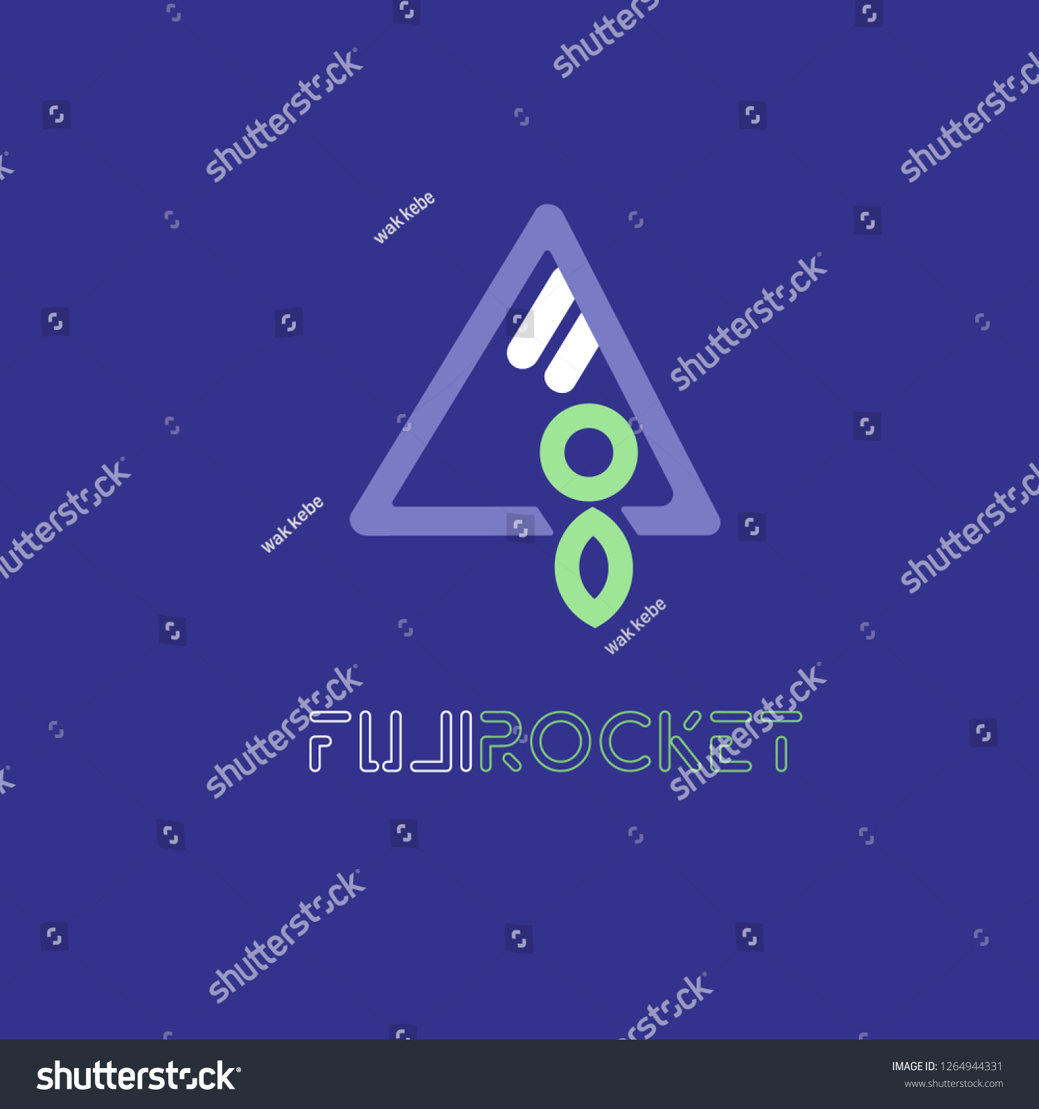 Fuji Rocket Logo Ideas Stock Vector (Royalty Free) 1264944331 ...