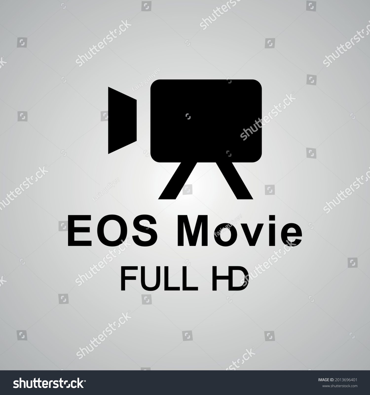 Full Hd Movie Icon Vector Stock Vector (Royalty Free) 2013696401 ...