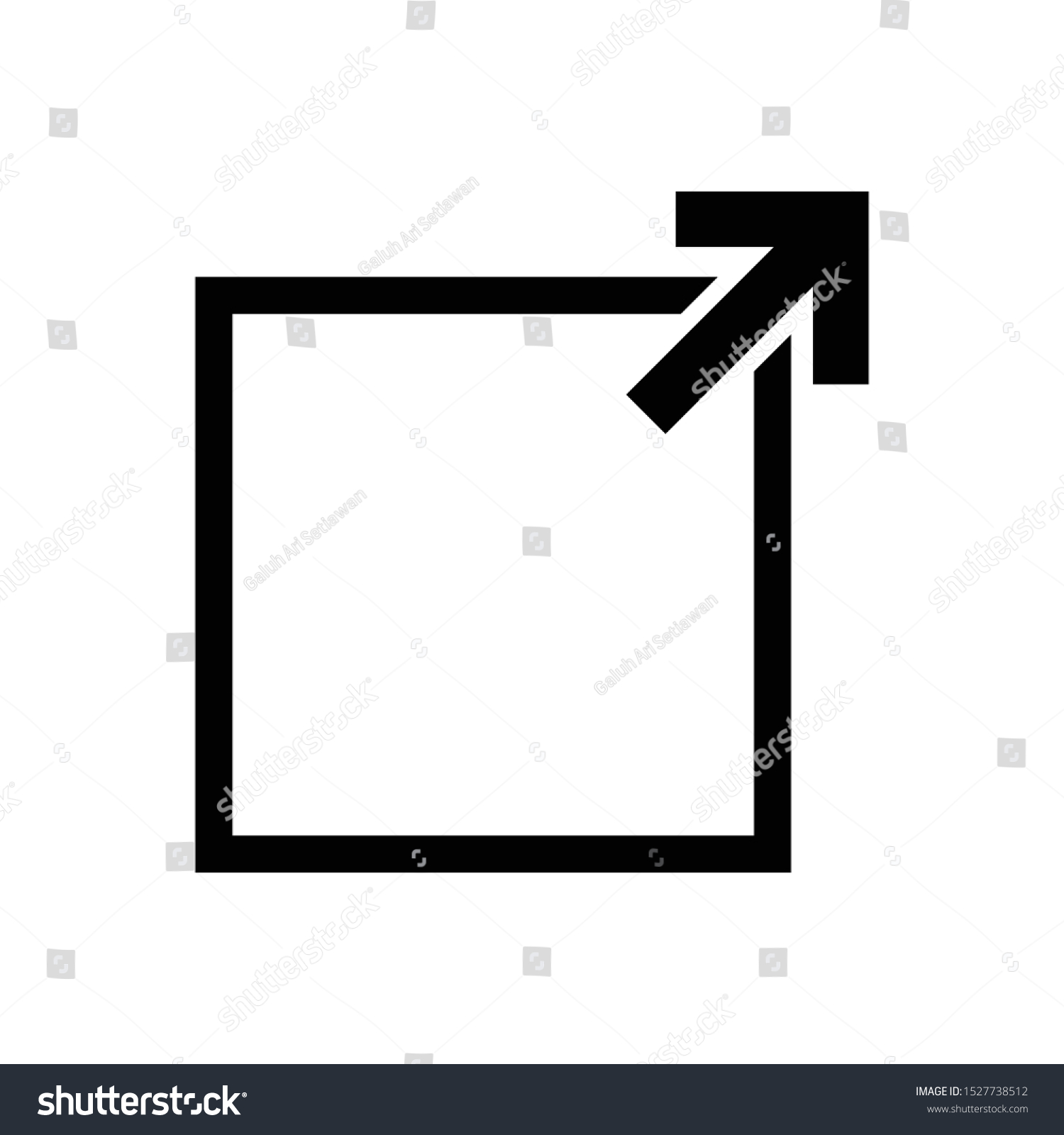Full Screen Symbol Vector Illustration Stock Vector (Royalty Free ...