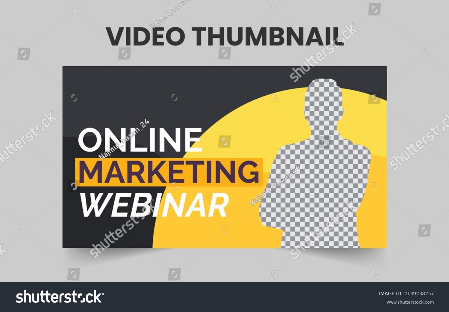 Fully Editable Video Thumbnail Design Opening Stock Vector (Royalty ...