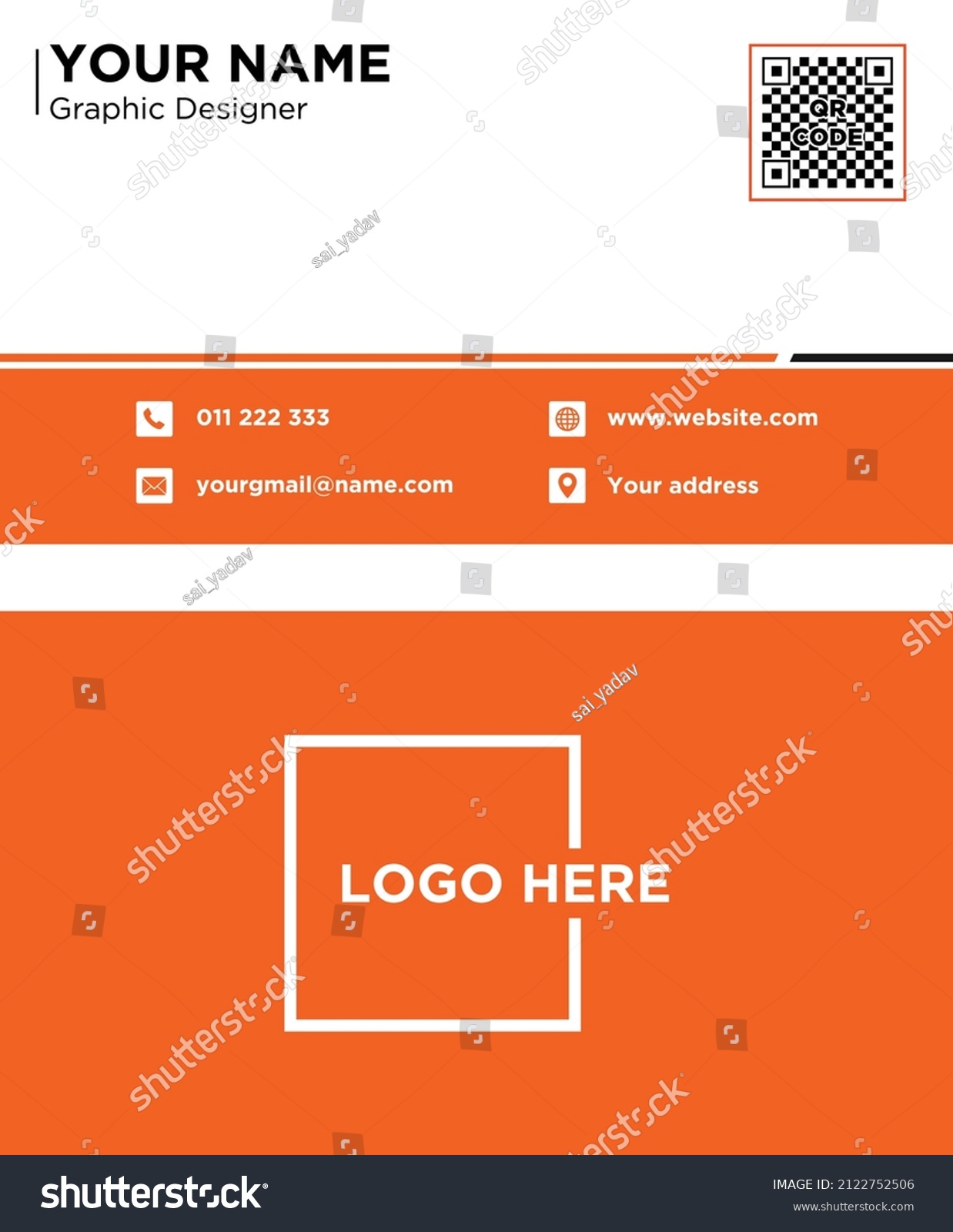 Fully Editable Visiting Card Template Stock Vector (Royalty Free ...