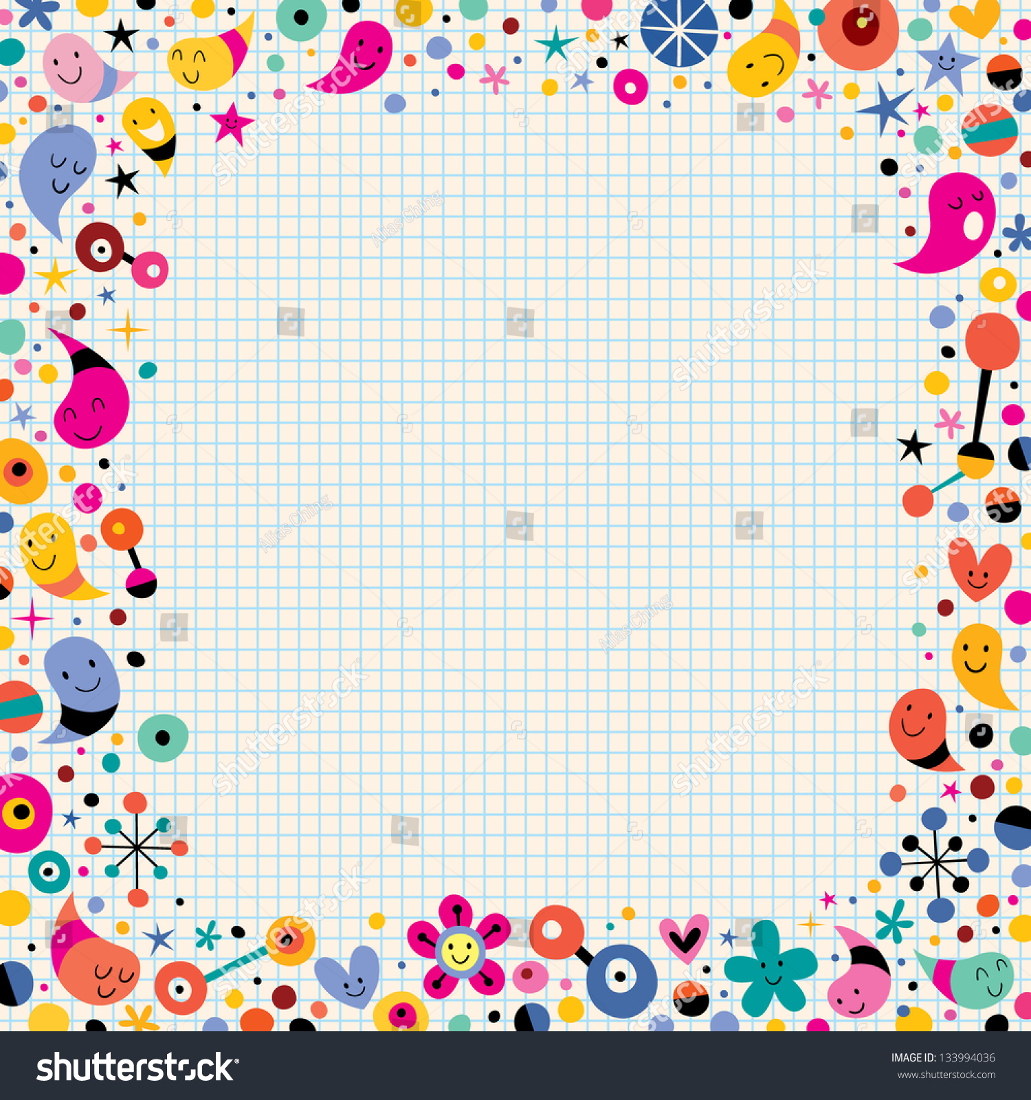 Fun Background Space Your Text Stock Vector (Royalty Free) 133994036 ...