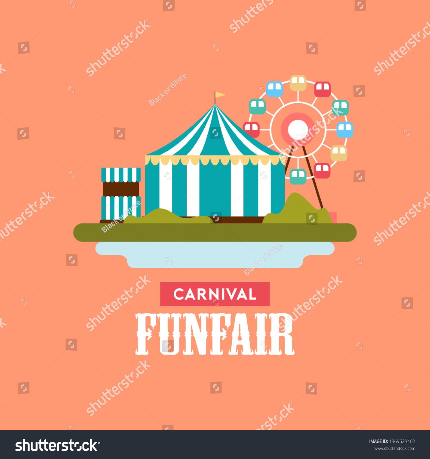 Fun Fair Banner Design Illustration Stock Vector (Royalty Free ...
