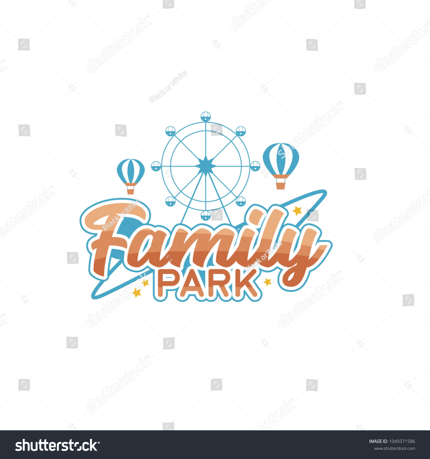 Fun Park Logo Design Stock Vector (Royalty Free) 1049371586
