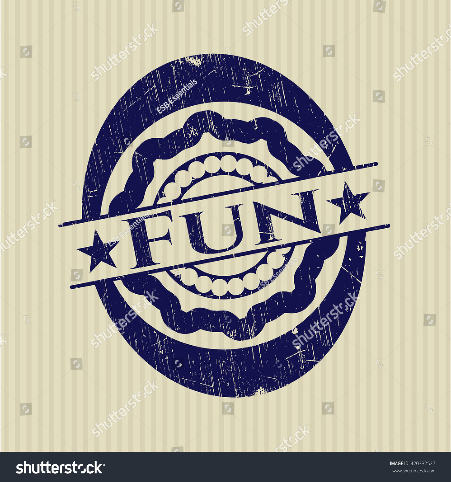 Fun Rubber Stamp Stock Vector (Royalty Free) 420332527 | Shutterstock