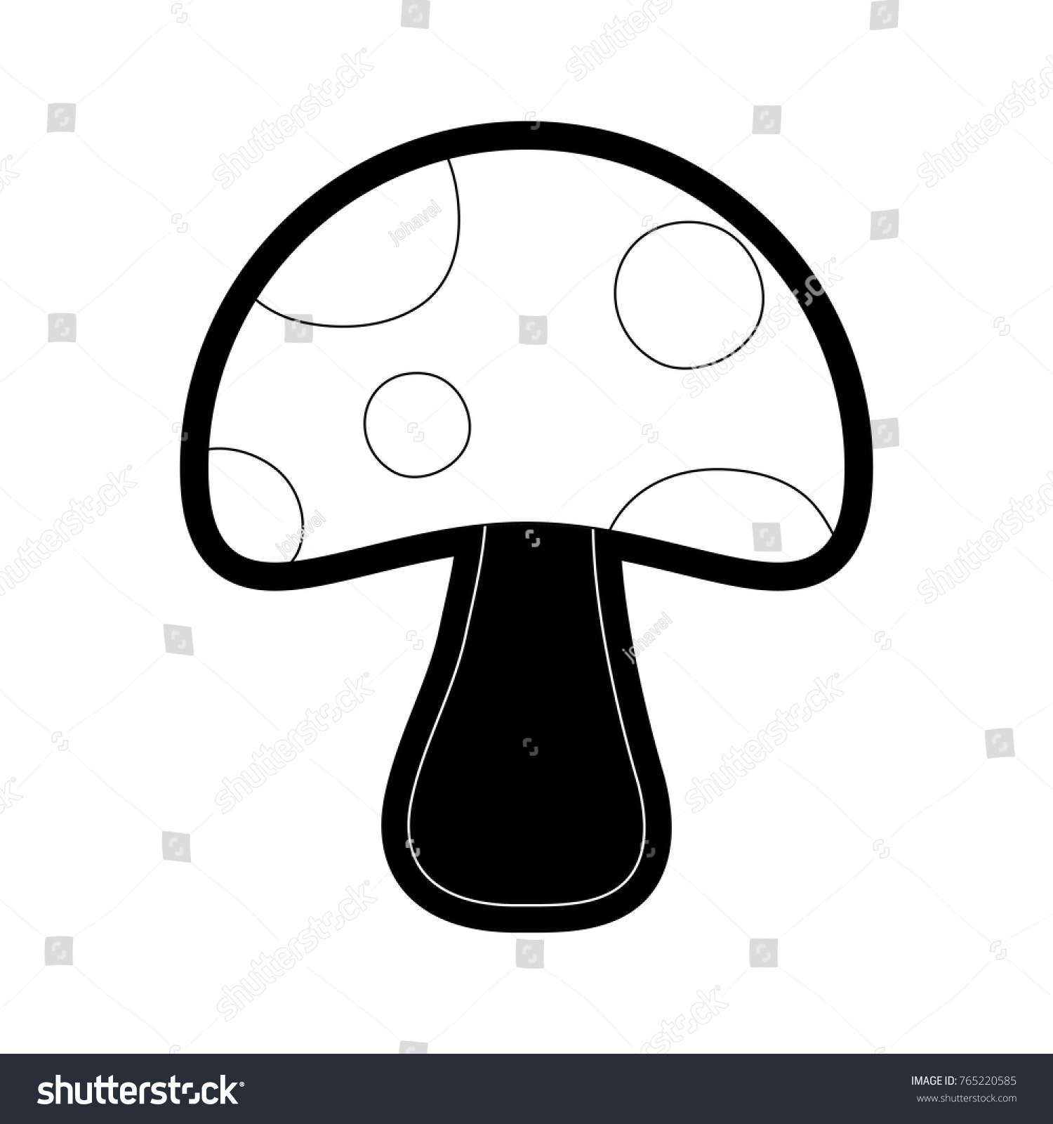 Fungus Vector Illustration Stock Vector (Royalty Free) 765220585