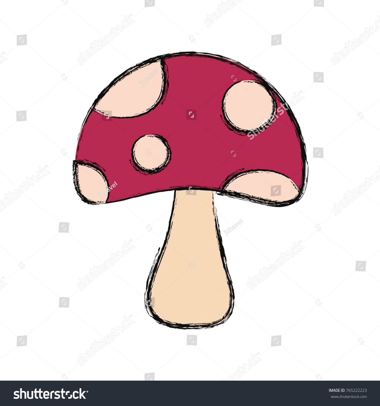 Fungus Vector Illustration Stock Vector (Royalty Free) 765222223