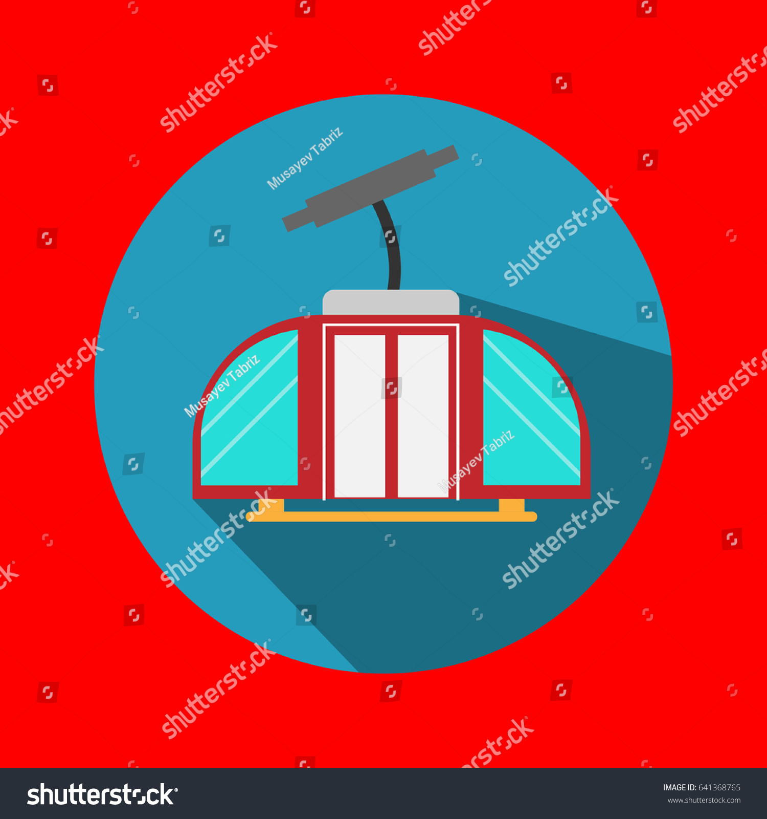 Funicular Vector Icon Funicular Cable Car Stock Vector (Royalty Free ...