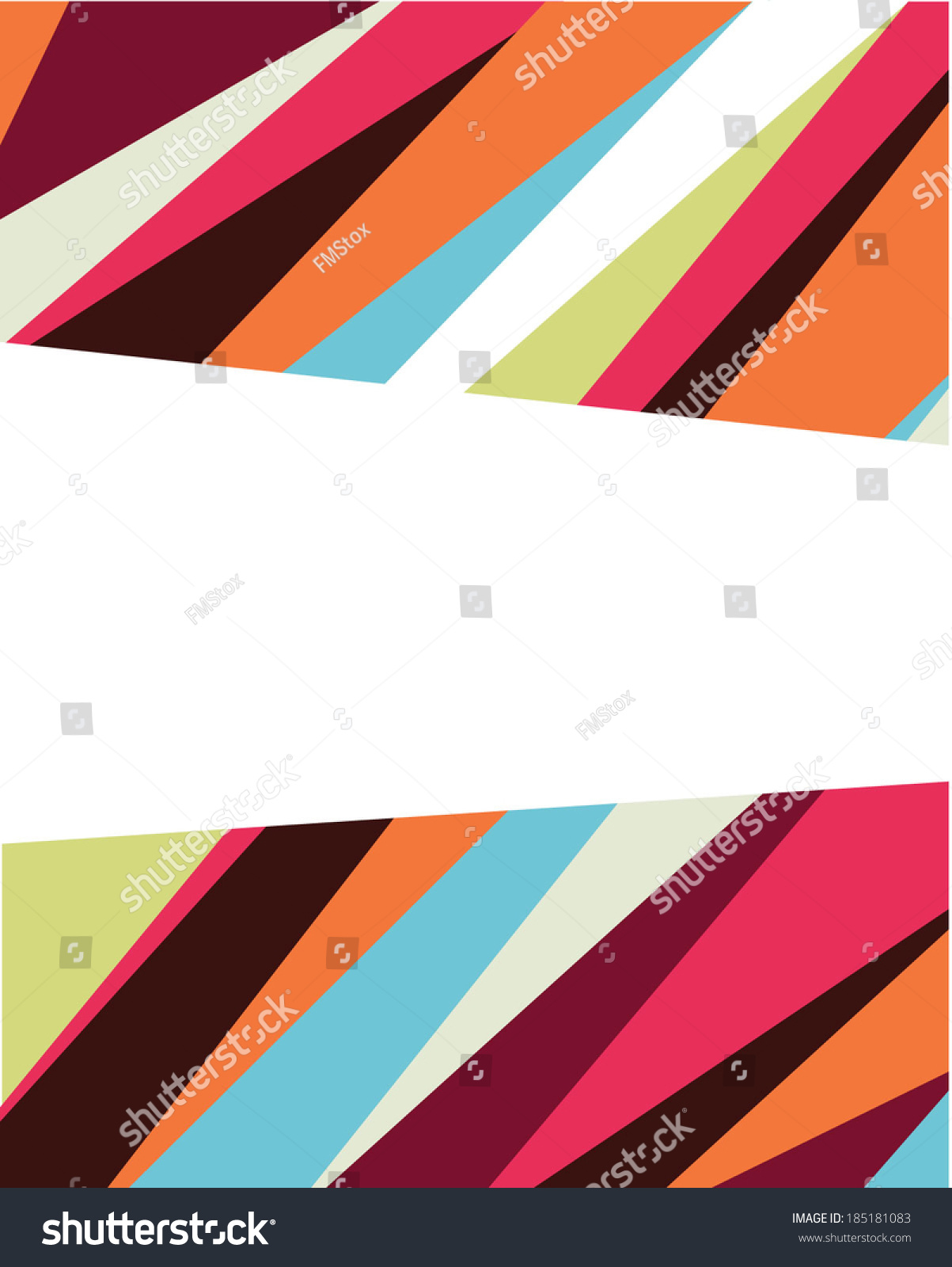 Funky Vector Frame Invitation Template Stock Vector (Royalty Free ...