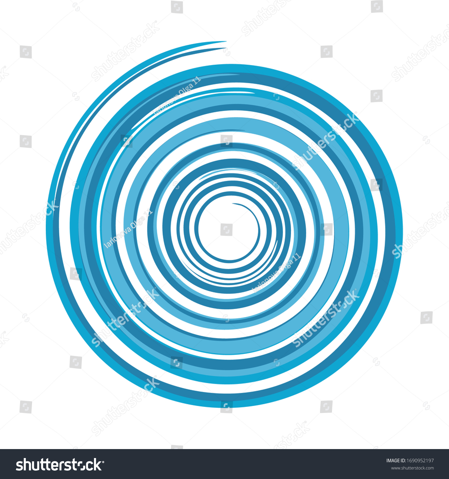 Funnel Frame Blue On White Background Stock Vector (Royalty Free ...