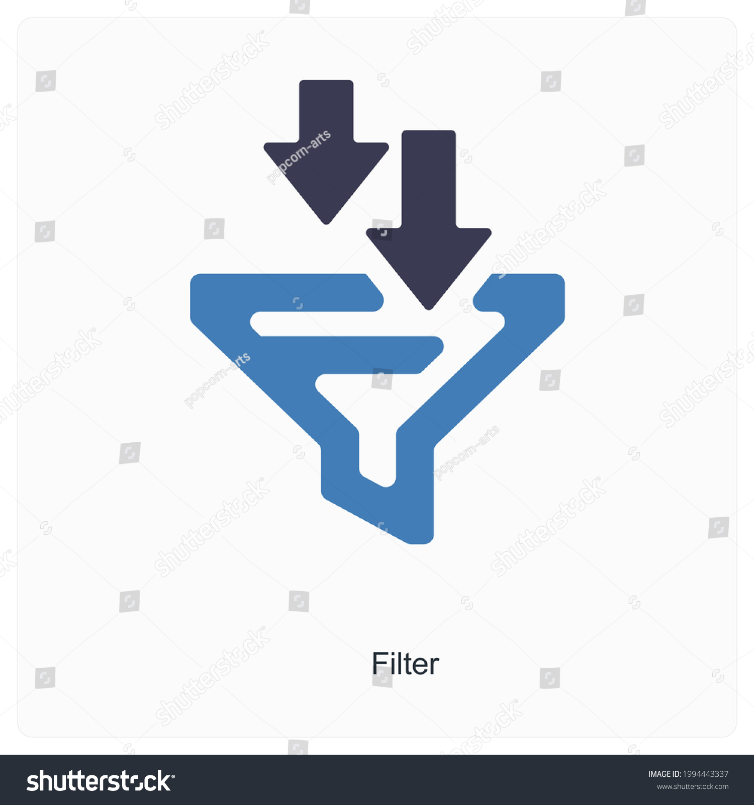 Funnel Filter Icon Concept Stock Vector (Royalty Free) 1994443337 ...